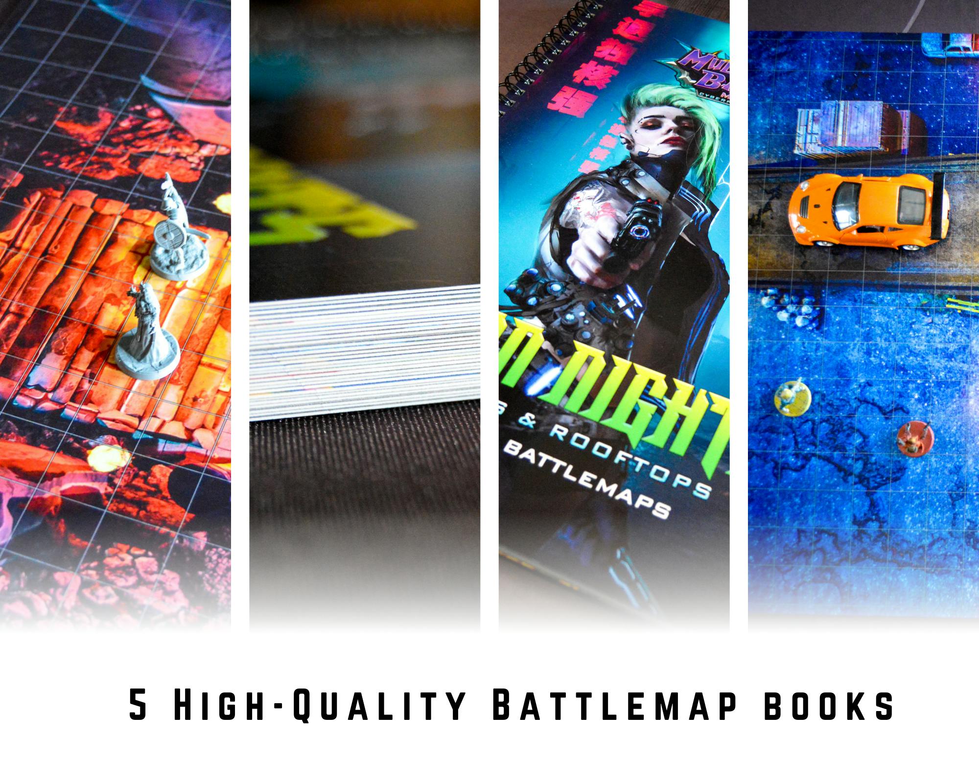 5 Massive RPG Battlemap Books (Fantasy, Sci-Fi & Cyberpunk) - BackerKit