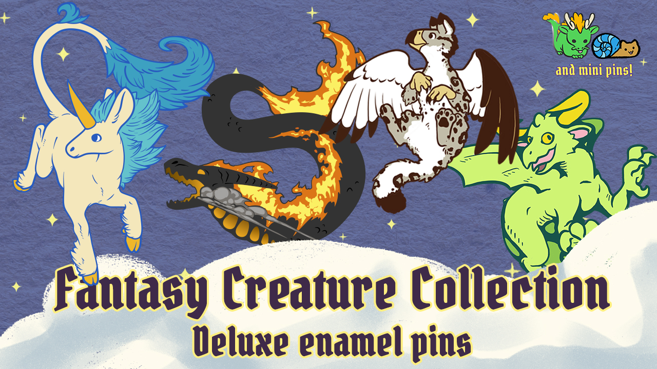 Fantasy Creature Collection - Deluxe enamel pins Project Update: survey ...
