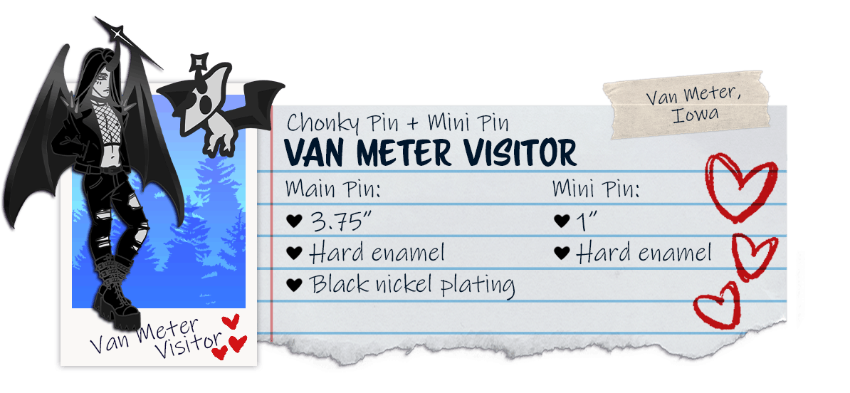 Cryptid Crushes Project Update: Cryptid Spotted: Van Meter Visitor! - BackerKit