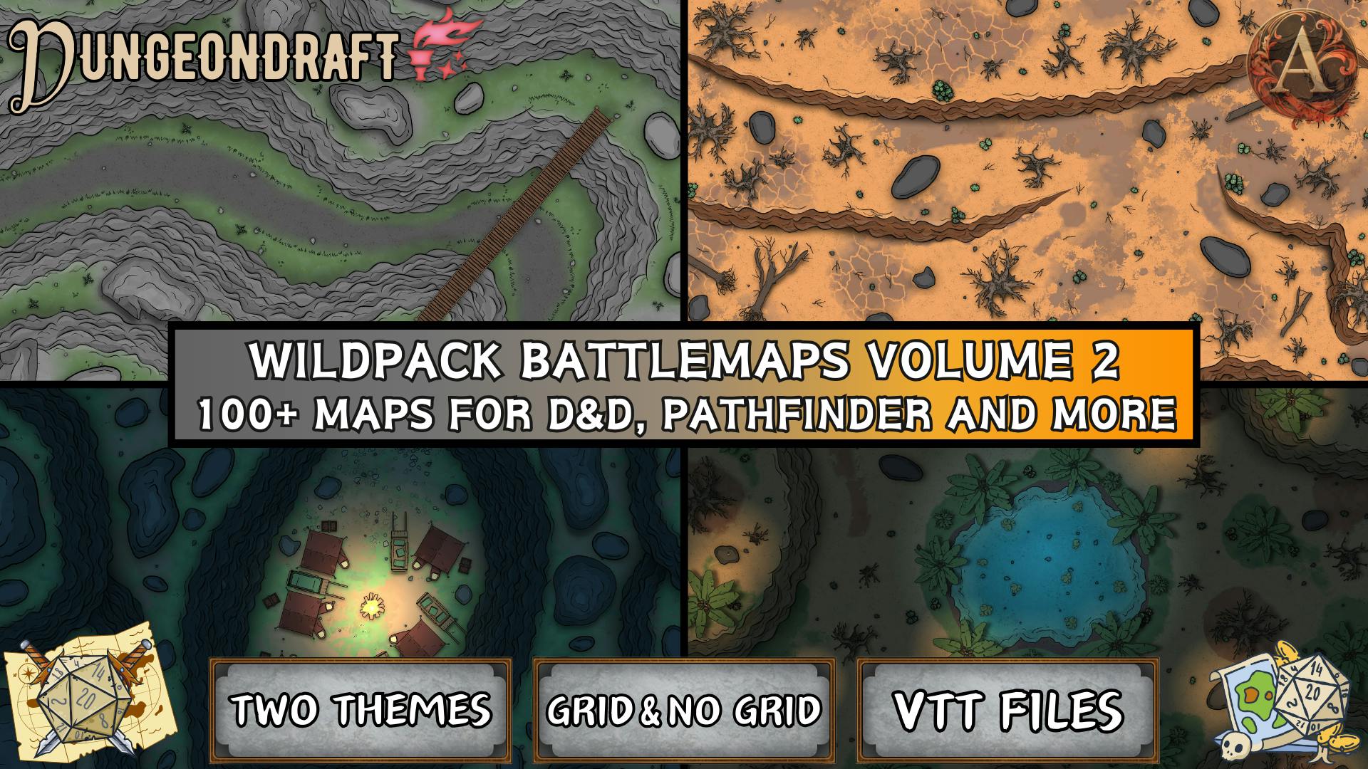 WildPack Vol 1: 100+ Maps for D&D, Pathfinder, and More Project Update ...