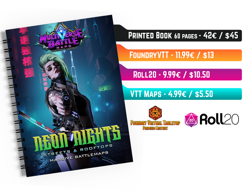 5 Massive RPG Battlemap Books (Fantasy, Sci-Fi & Cyberpunk) - BackerKit