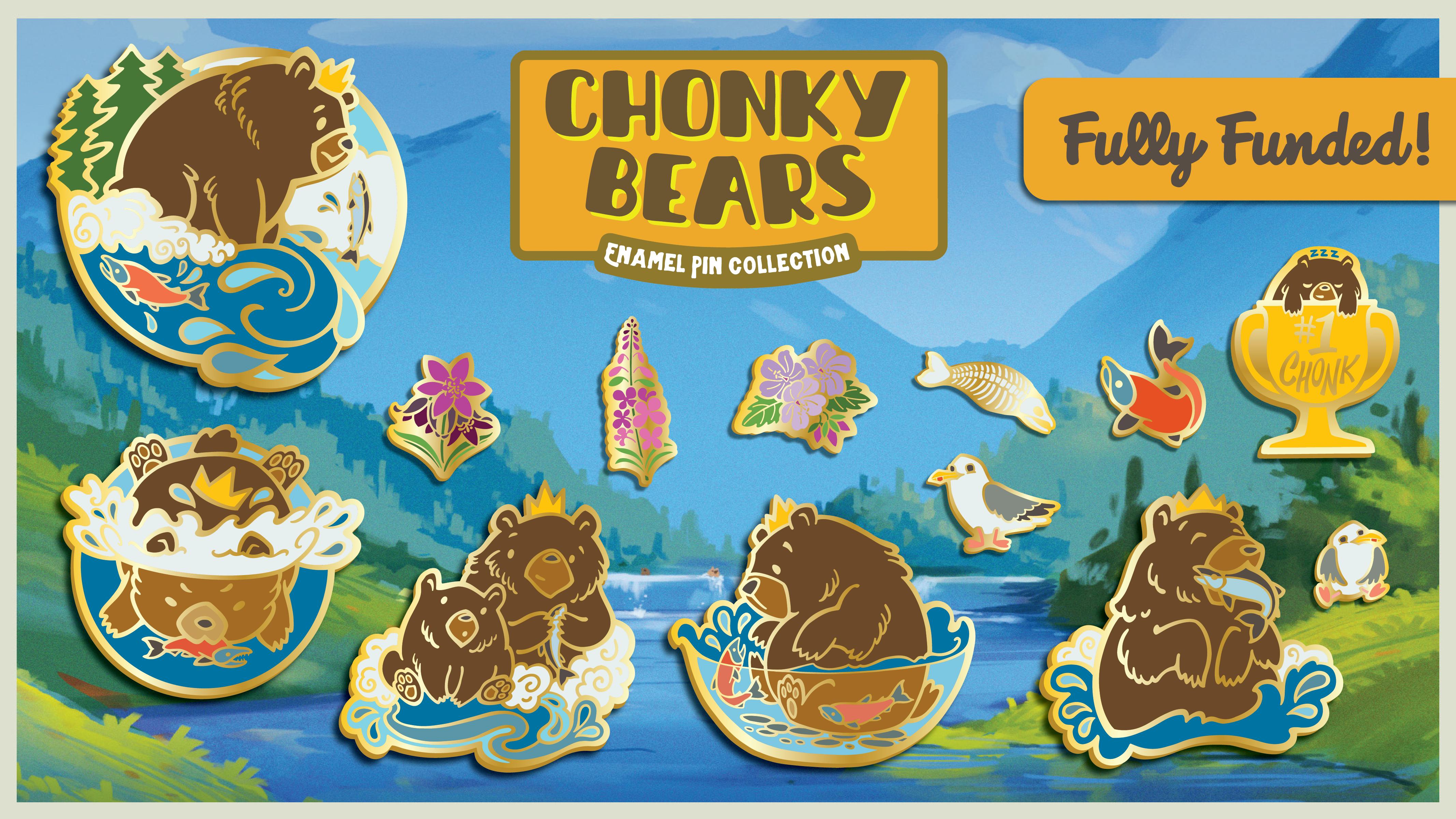 Chonky Bears Enamel Pin Collection - BackerKit
