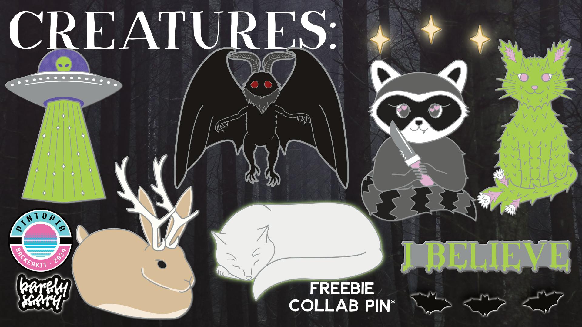 Creatures of the Night Enamel Pin Collection - BackerKit