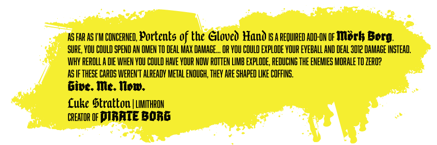Special Early Access: Portents of the Degloved Hand for Mork Borg