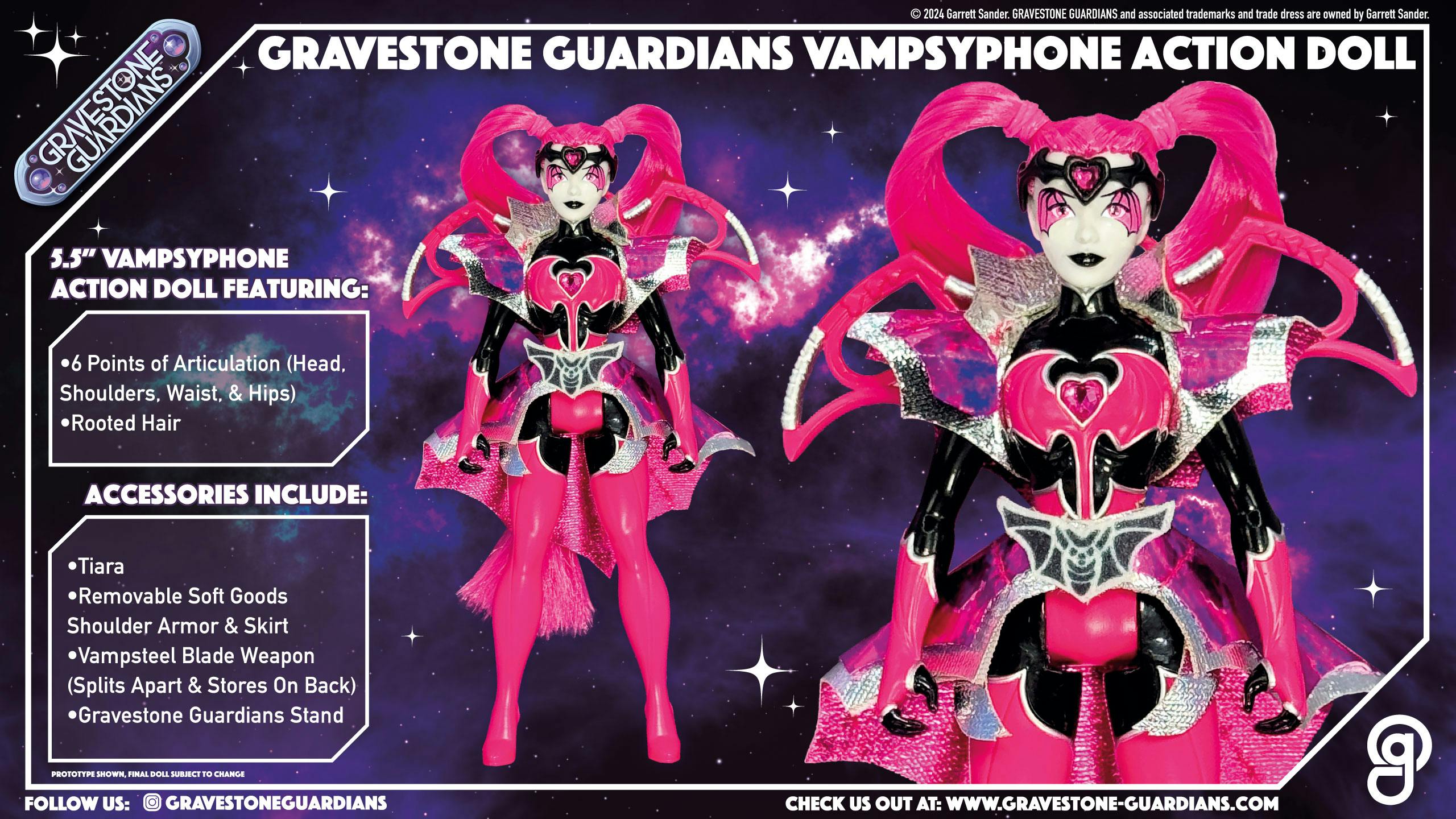 Gravestone Guardians Vampsyphone Action Doll - BackerKit