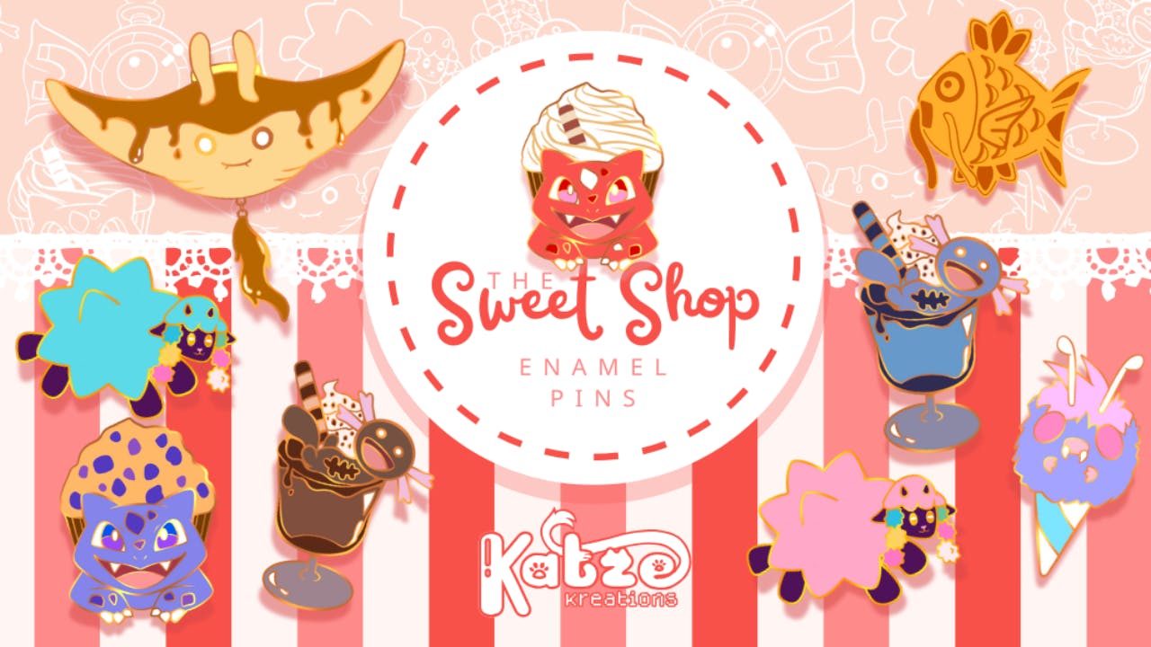 The Sweet Shop | Pokemon Dessert Enamel Pins - BackerKit