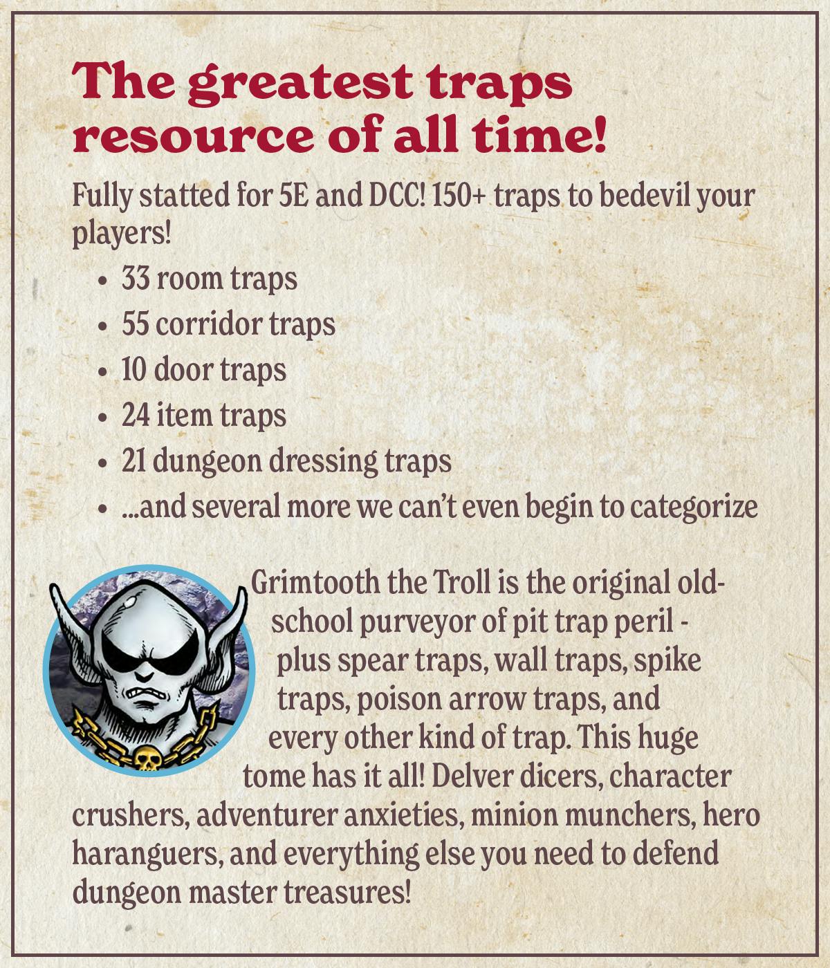 Grimtooth's Old-School Traps for 5E and DCC - BackerKit