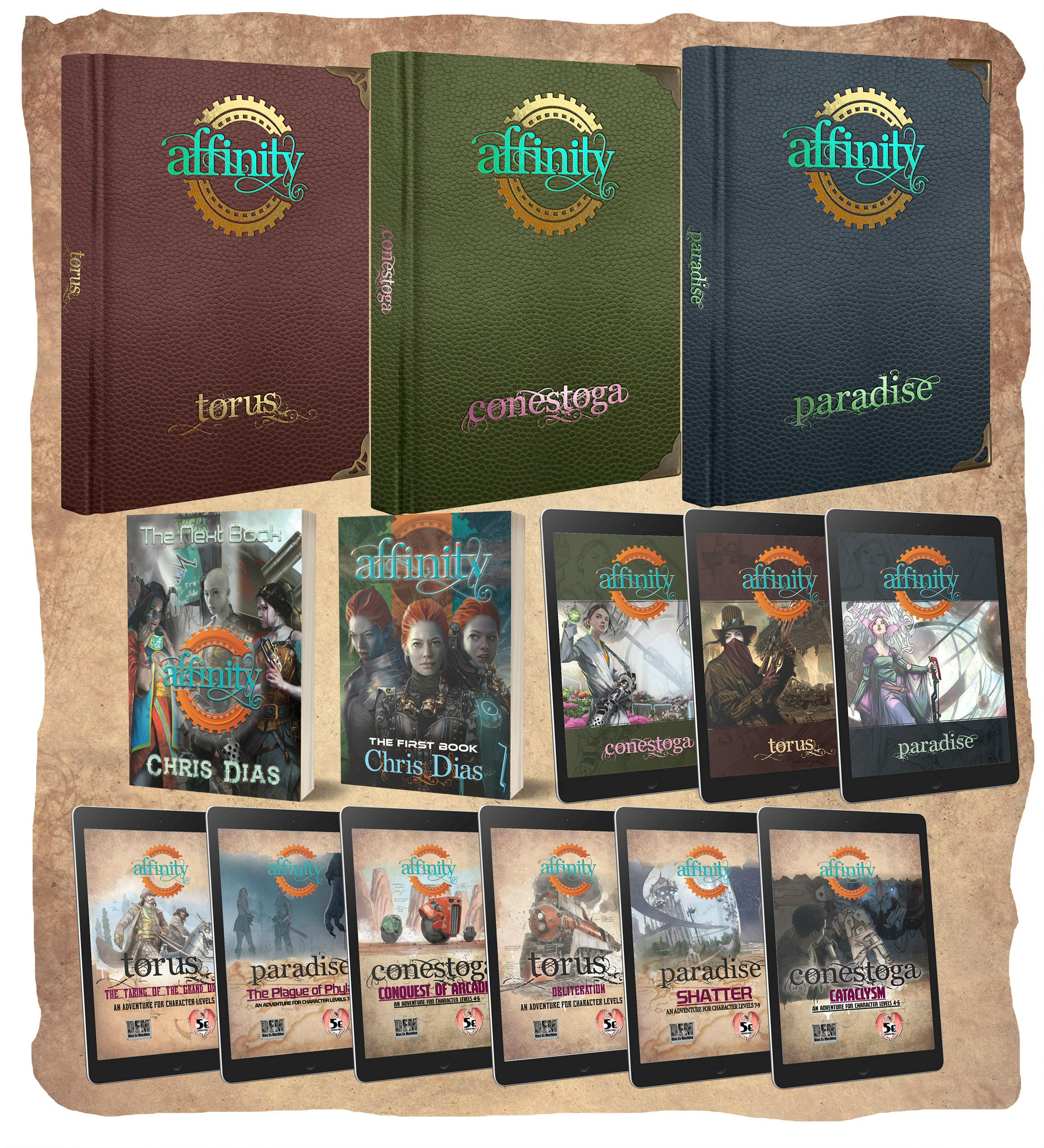 Get Ready for AFFINITY: 3 sci-fi/fantasy campaign settings for 5E (BOOK 2)