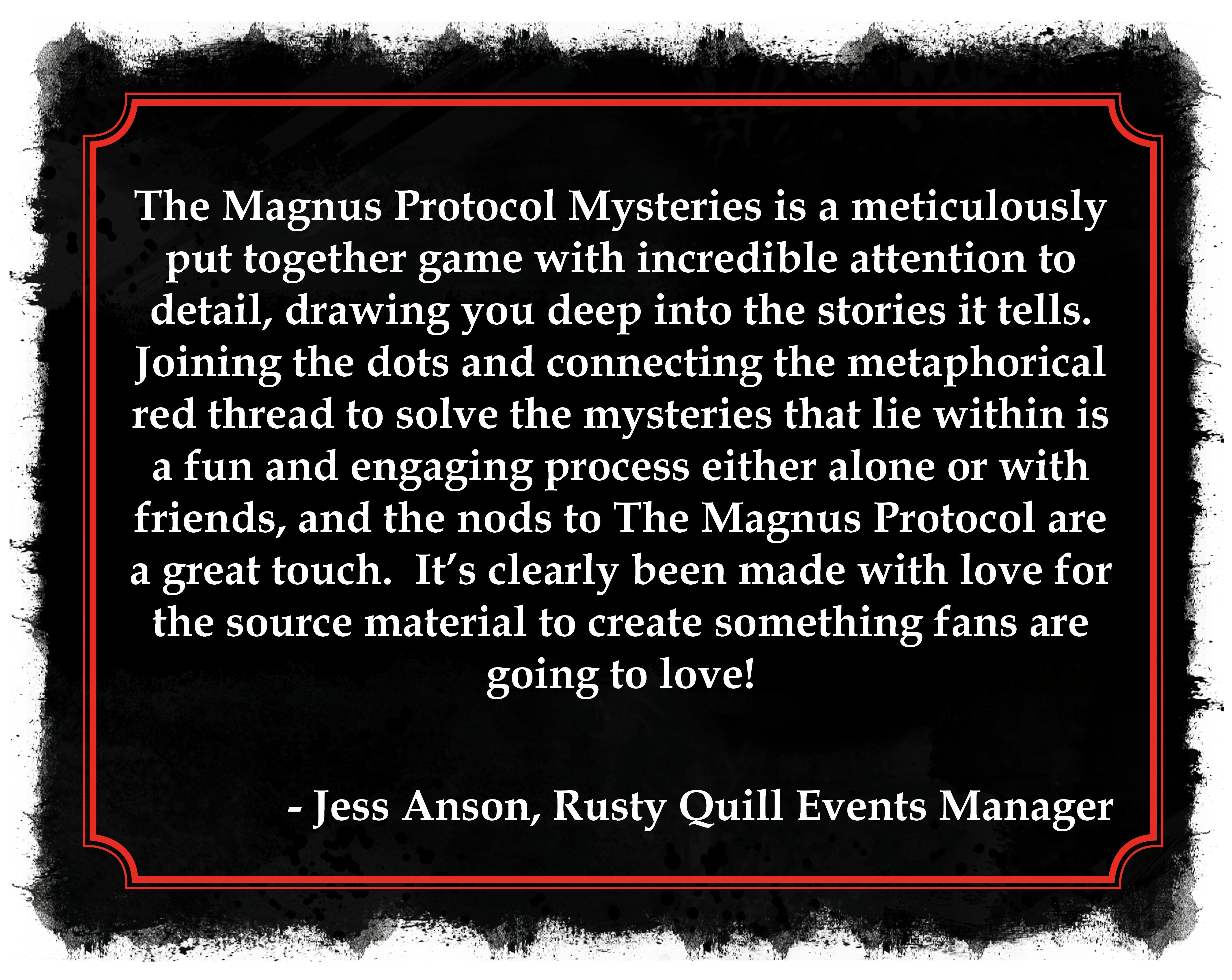The Magnus Protocol Mysteries - BackerKit