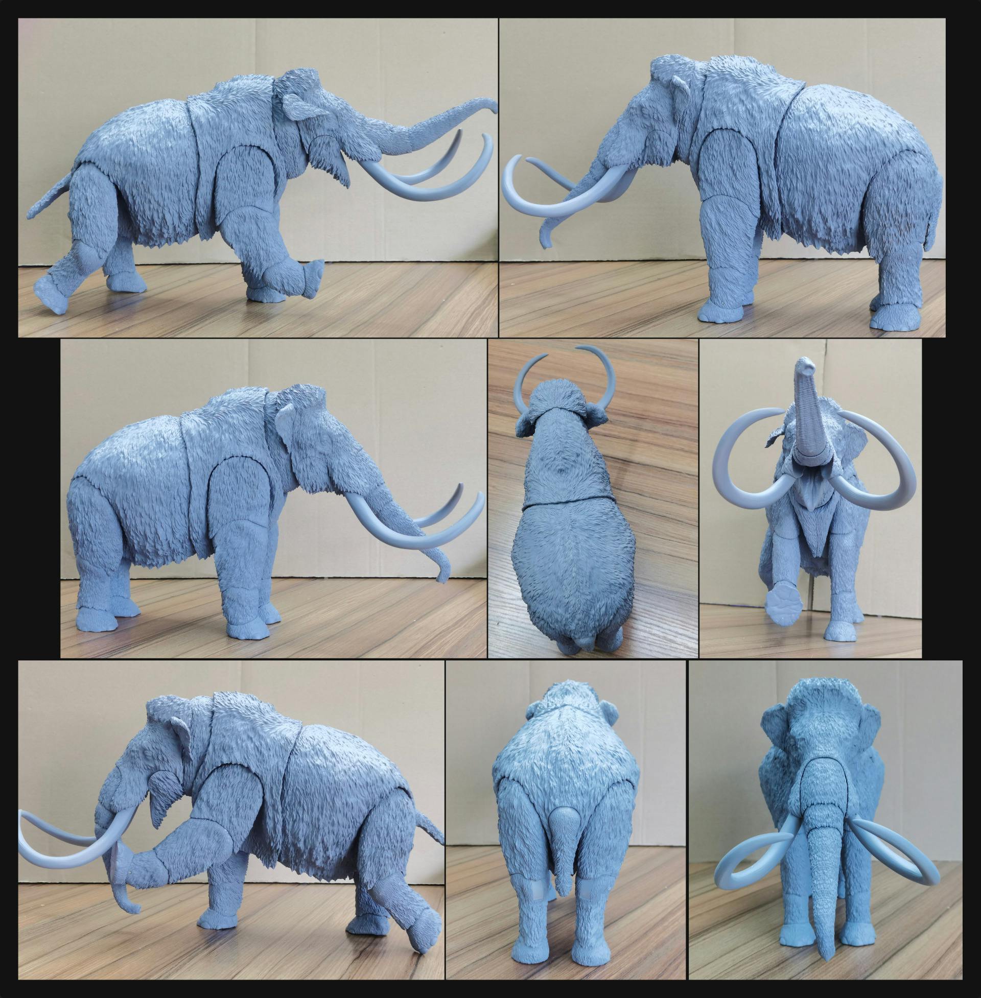 Eons Realistic Articulated Wooly Mammoth Figures Project Update ...