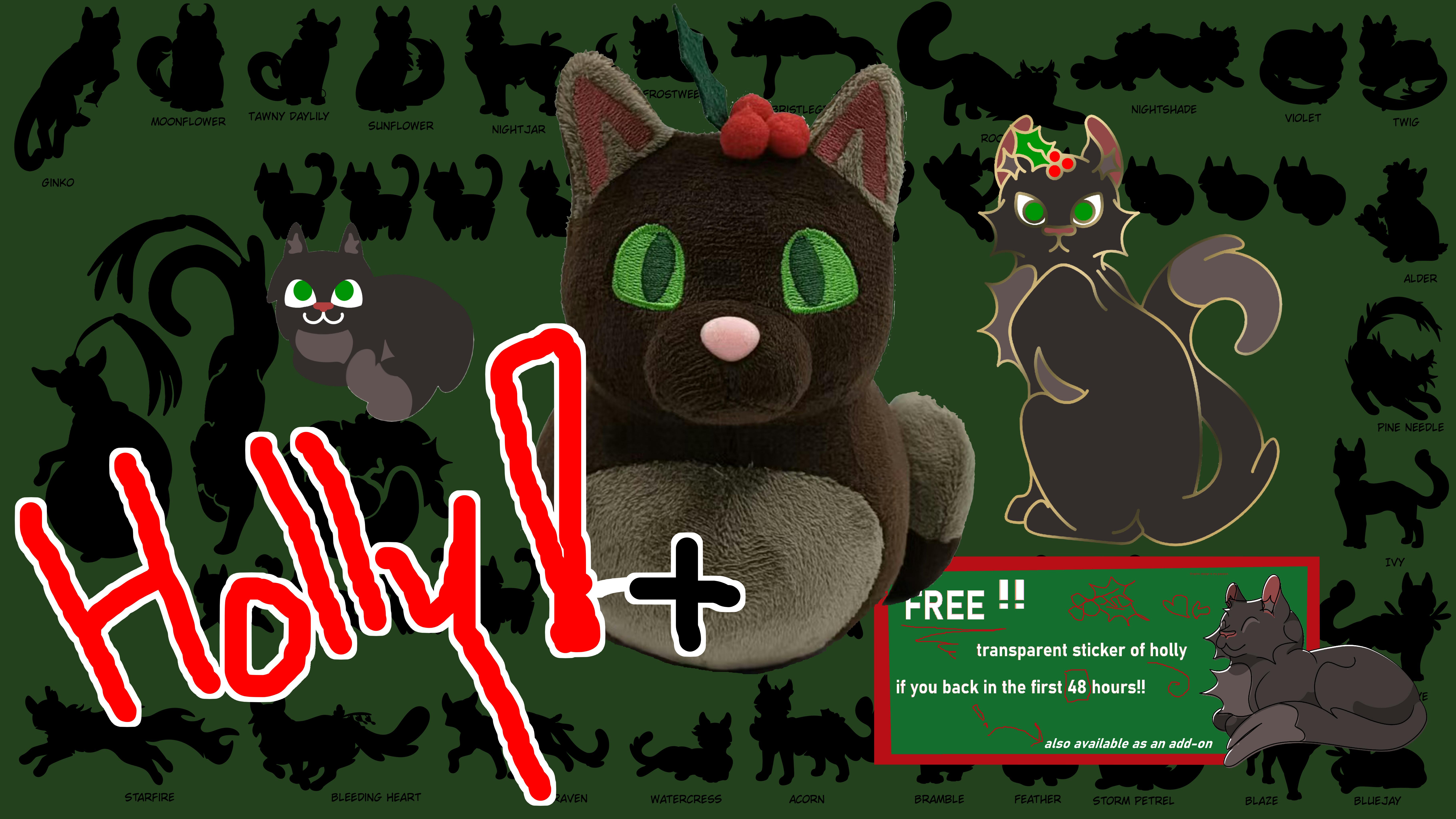 Holly Muffin Cat Pins and Plush! - BackerKit