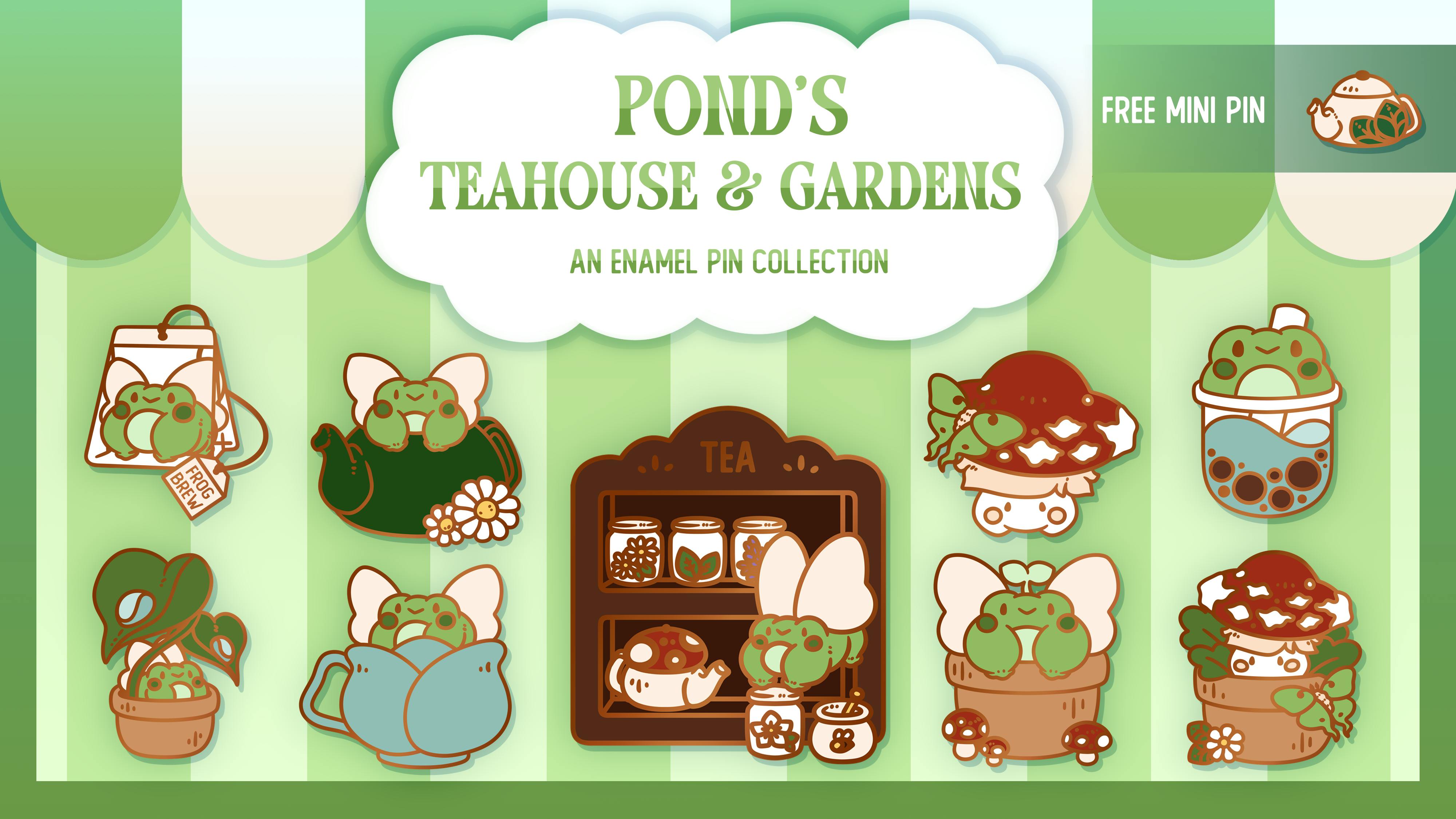 Pond's Teahouse and Gardens - An Enamel Pin Collection - BackerKit