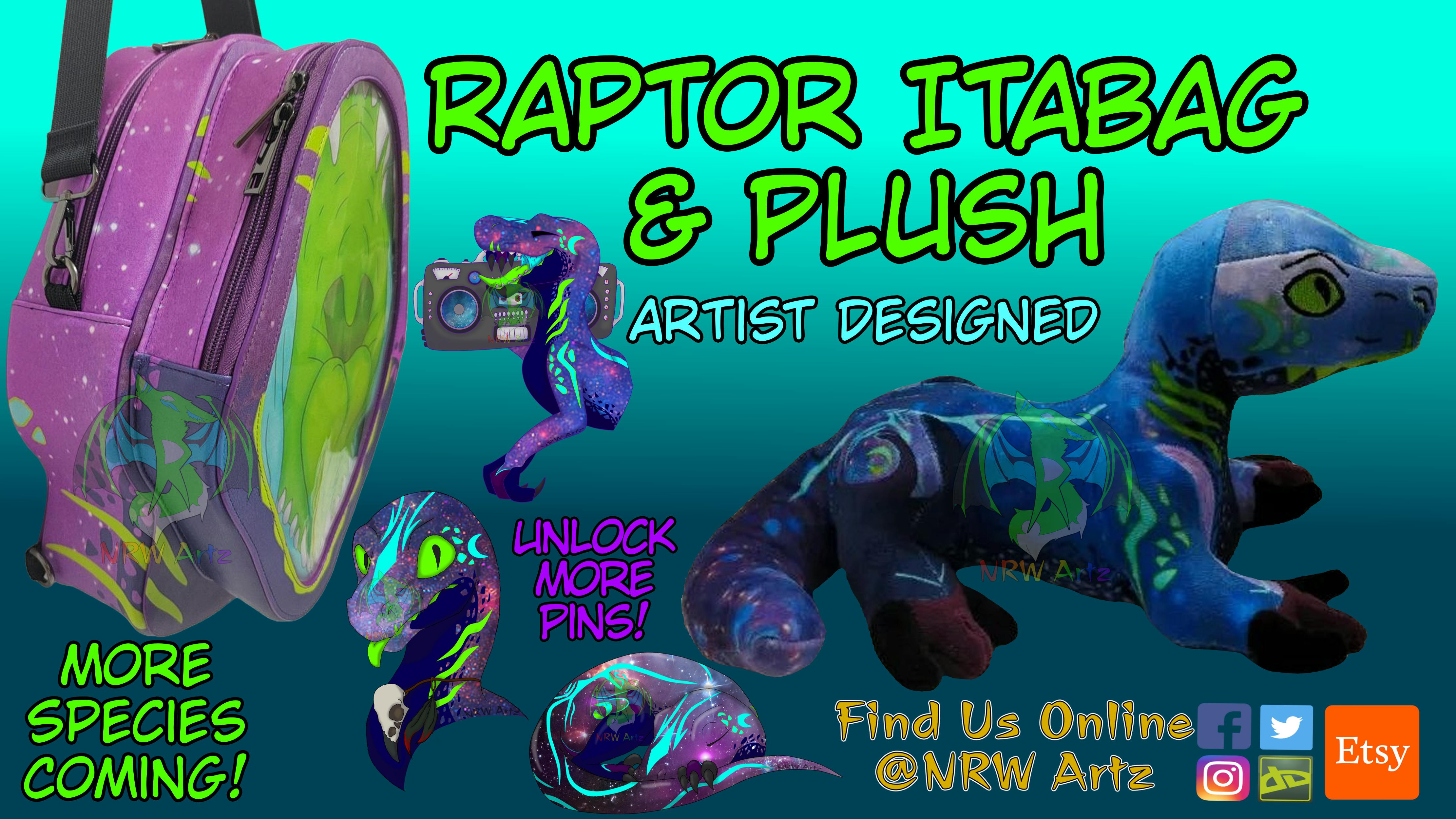 Galaxy Raptor Maw Itabag & Plush - BackerKit