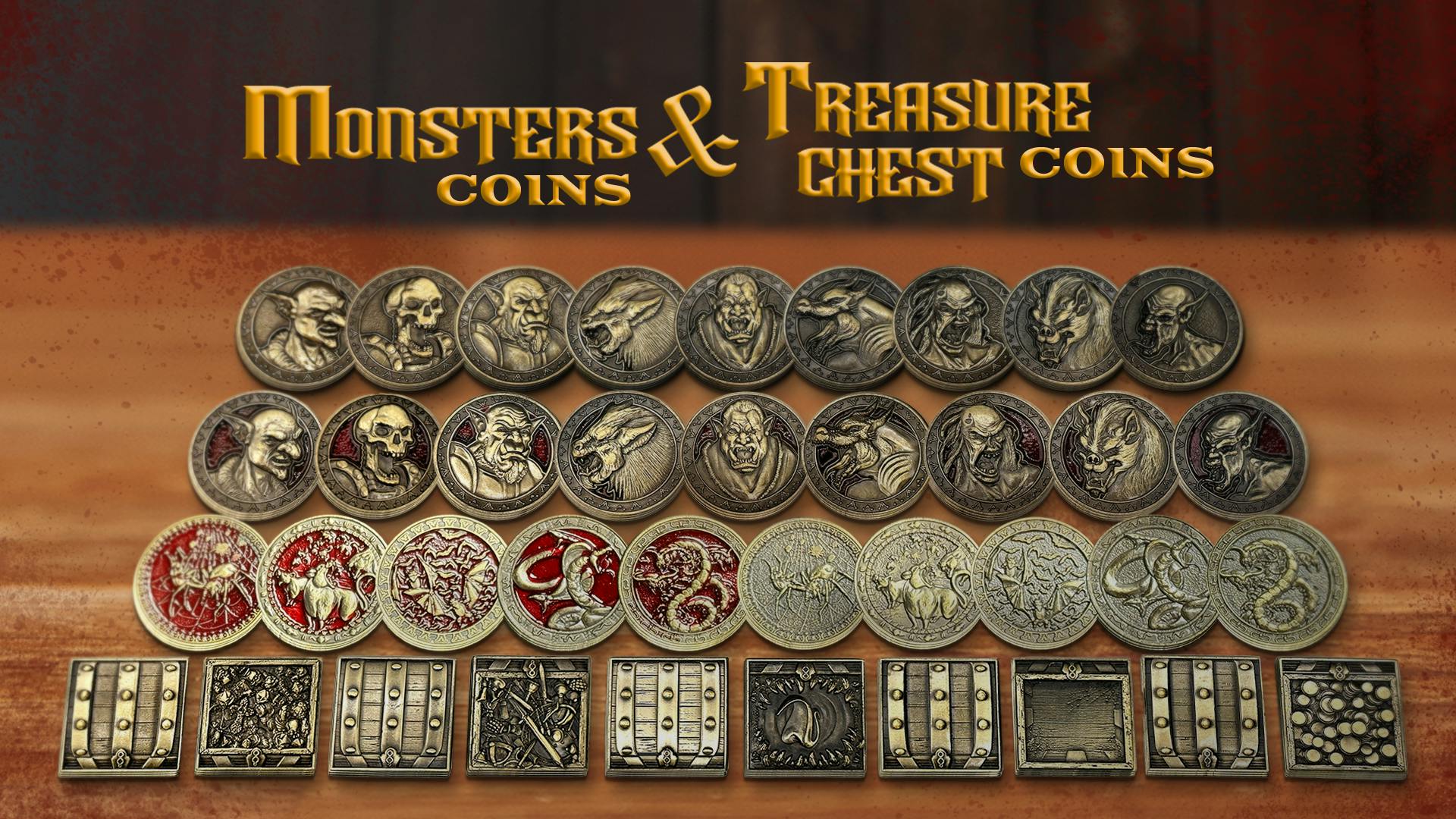 Monster & Treasure Chest Coins - BackerKit
