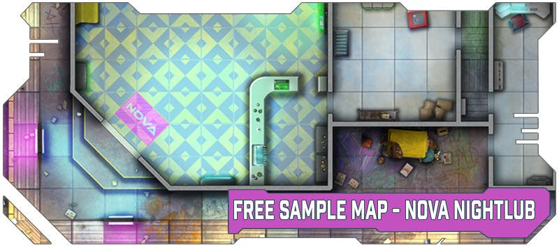 The Cyberpunk Set - Official RPG Battle Maps and MUCH more! - BackerKit