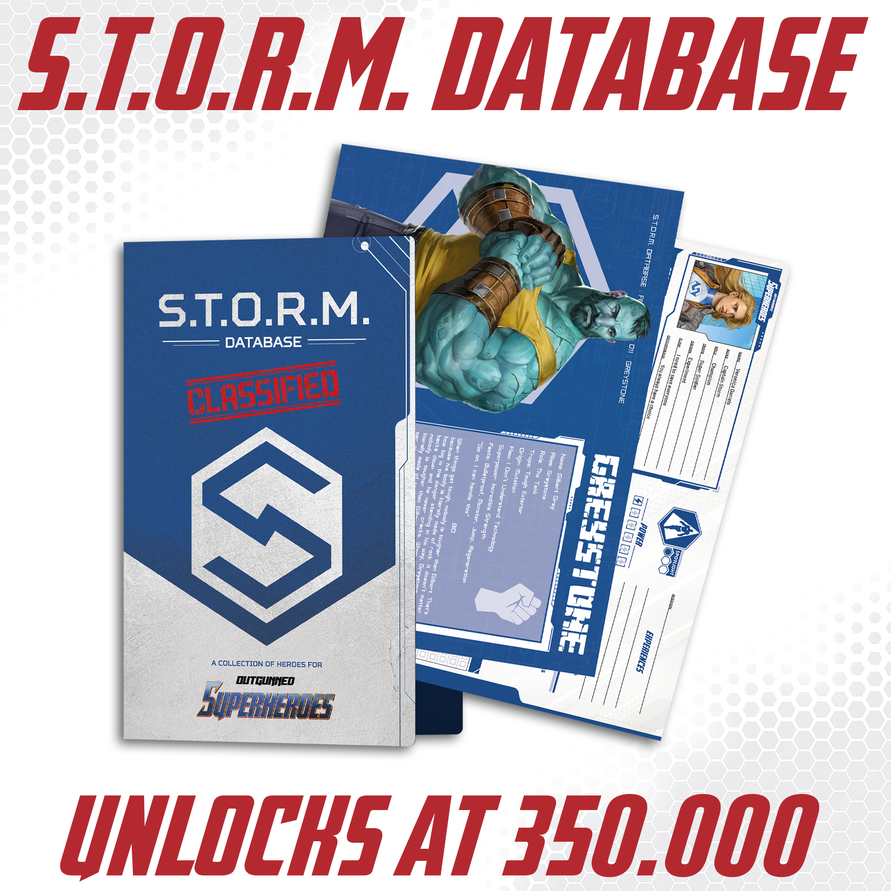 Outgunned Superheroes Project Update: Classified: S.T.O.R.M. DATABASE ...