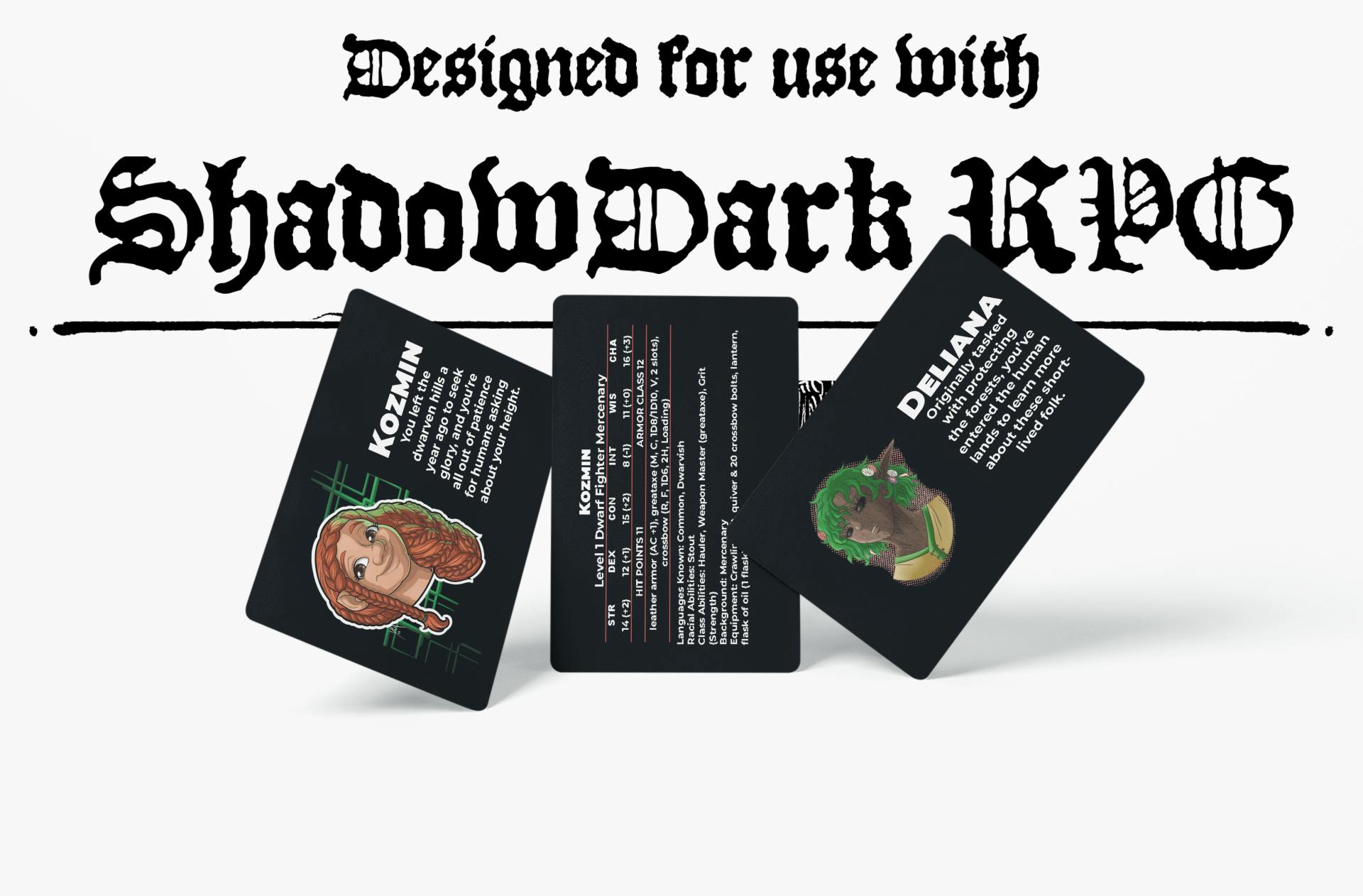 Character Cards for Shadowdark RPG - BackerKit