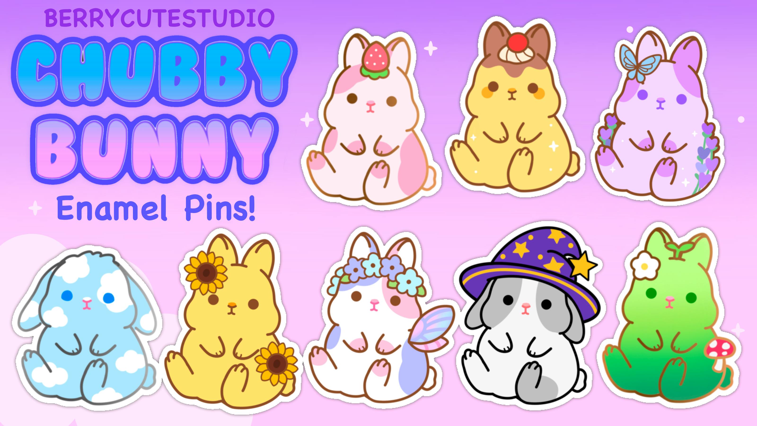 Chubby Bunnies Hard Enamel Pins - BackerKit