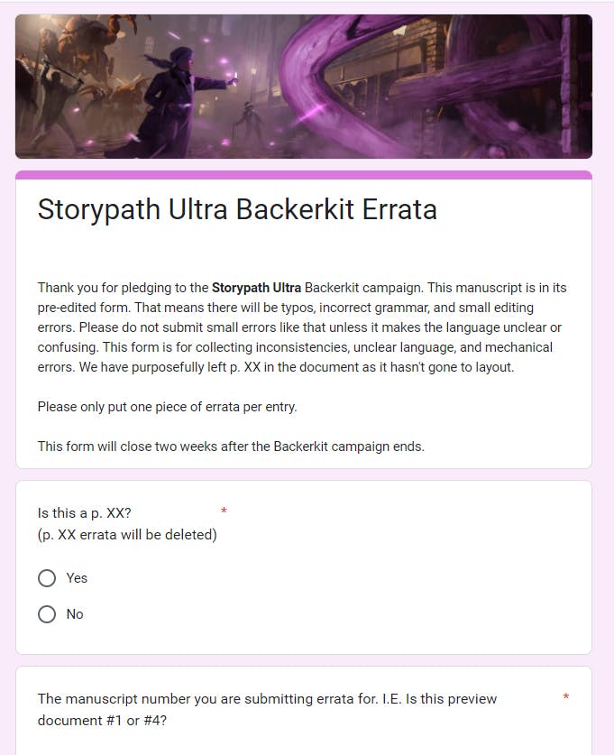 Storypath Ultra Core Manual Project Update: Storyguide Advice ...