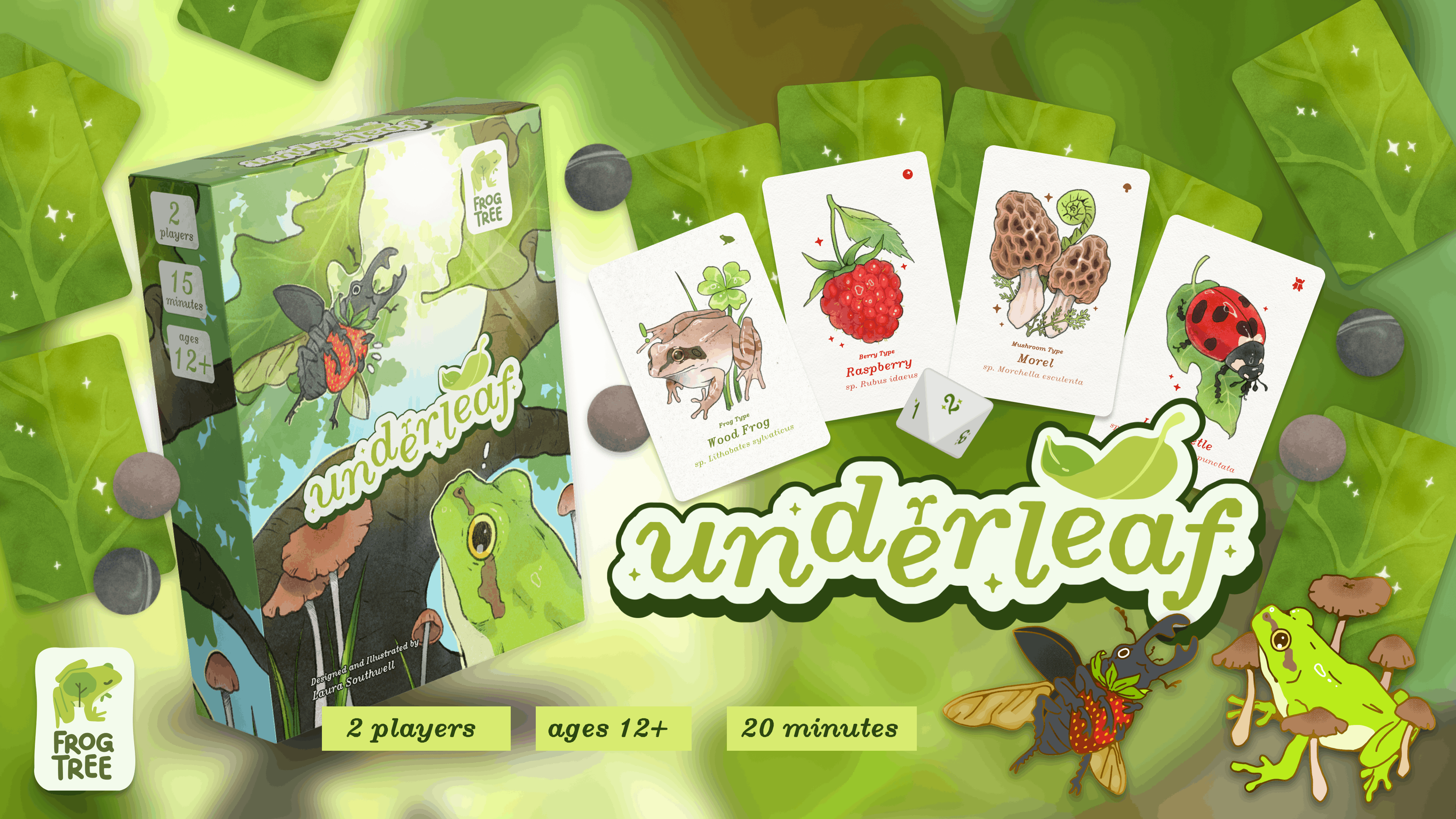 Underleaf - a tiny foraging set collection game - BackerKit