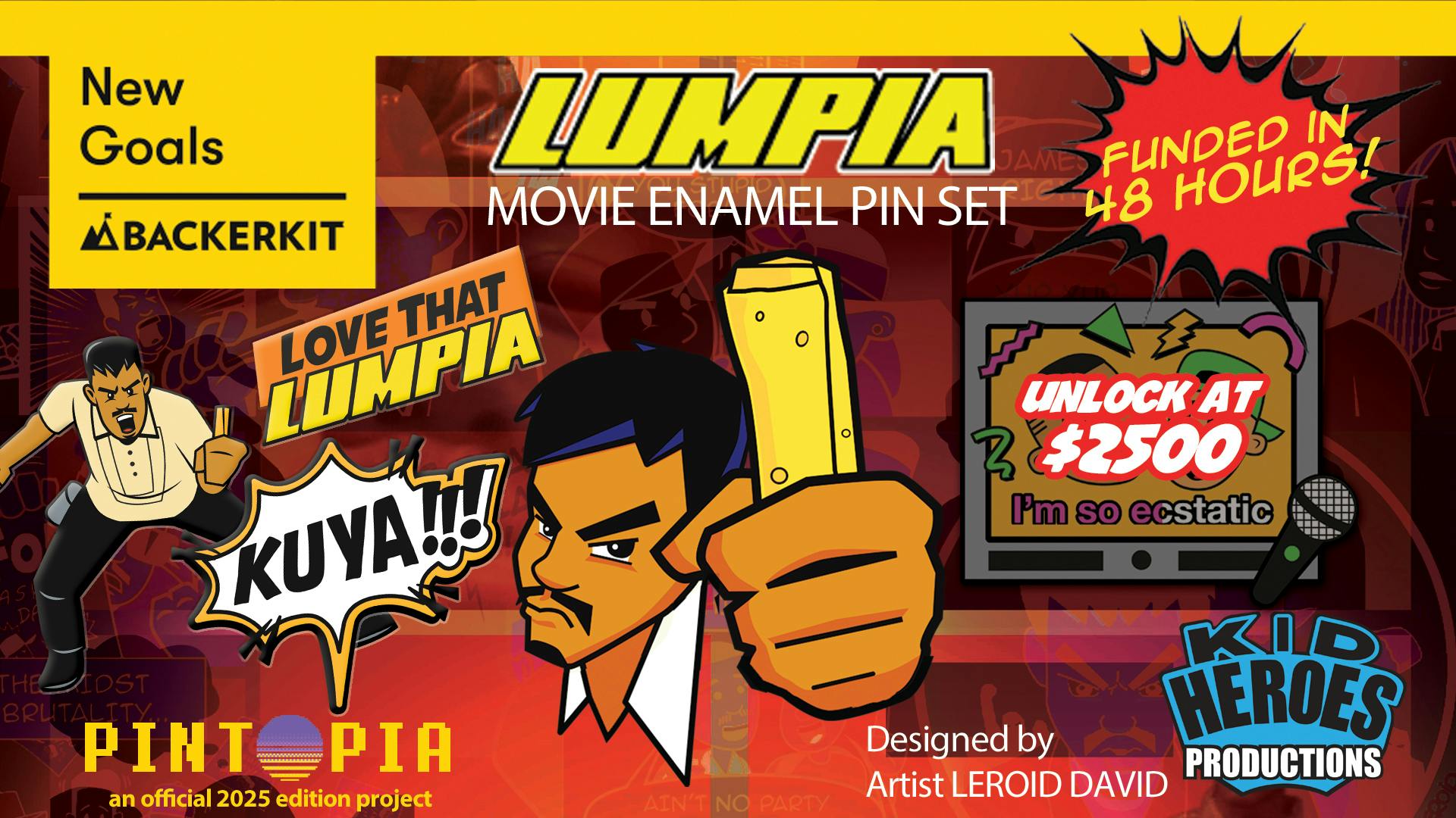 Original LUMPIA Movie Enamel Pin Set! - BackerKit