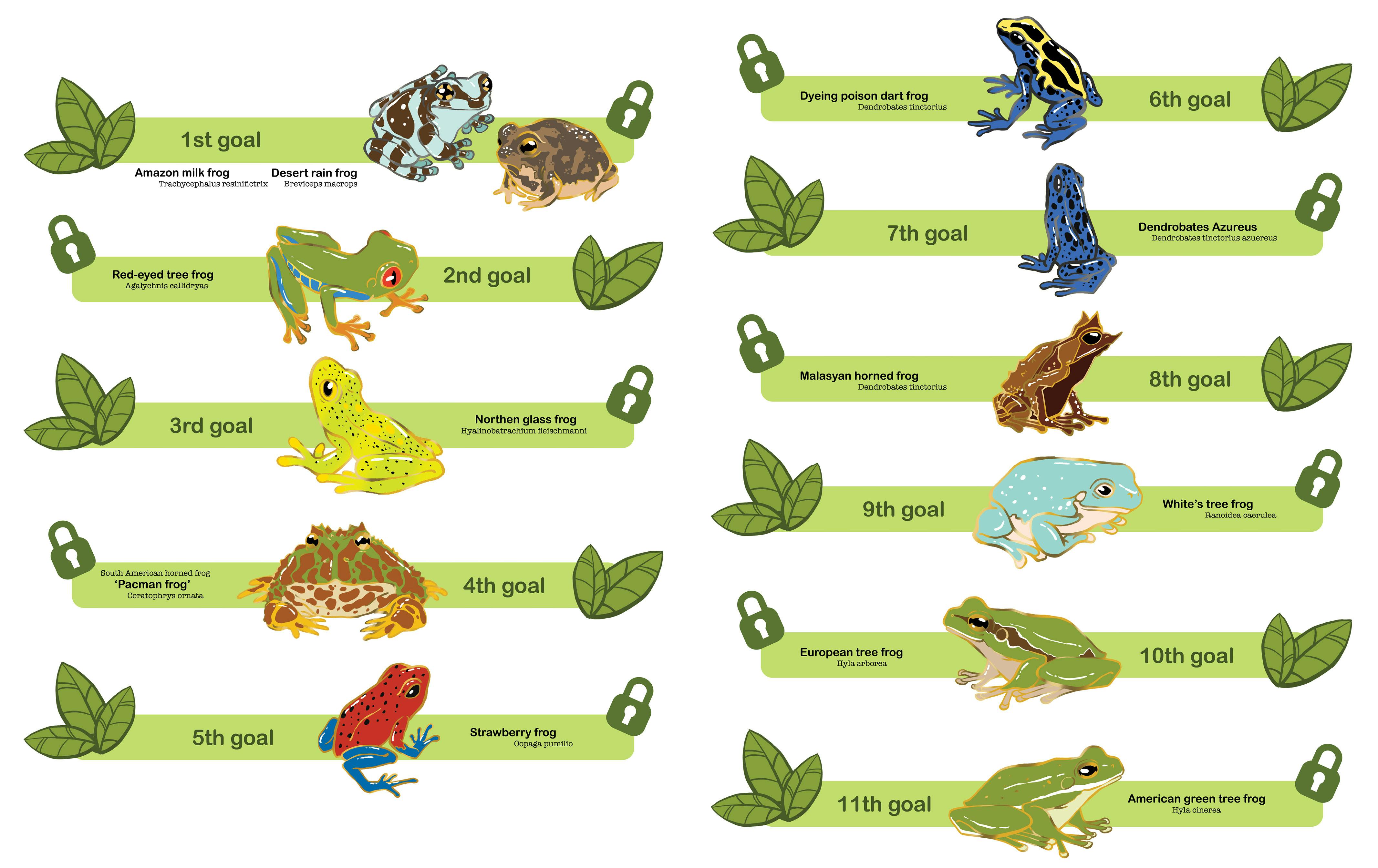 Frogtastic Frogs - Enamel Pins Project Update: Goal overview of frogs ...