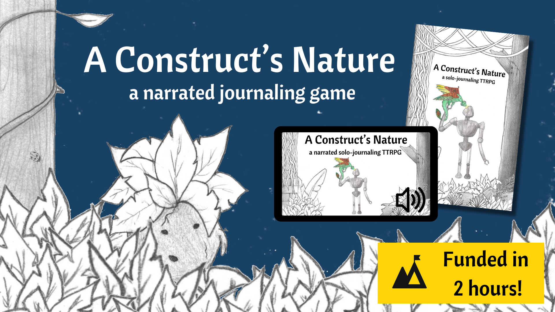 A Construct's Nature, a solo-journaling TTRPG - BackerKit