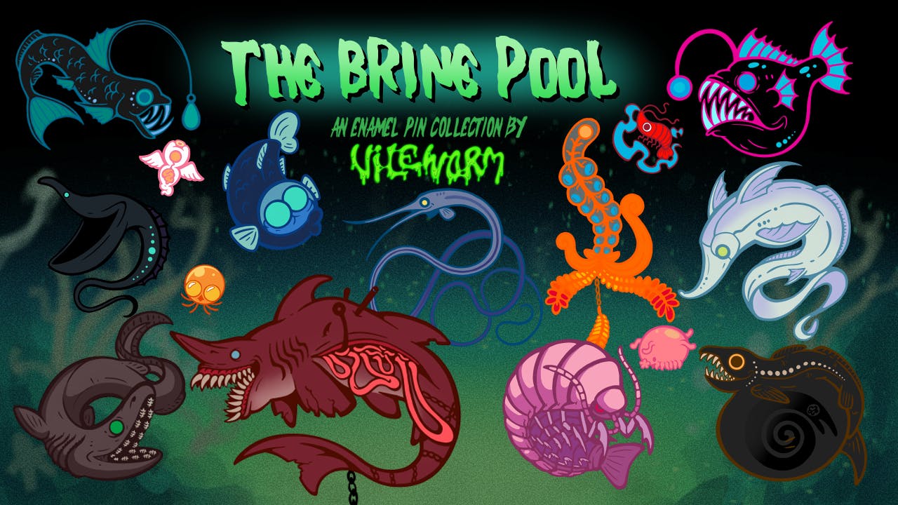 Project Update: Stretch Goal Design WIP's! on The Brine Pool - BackerKit