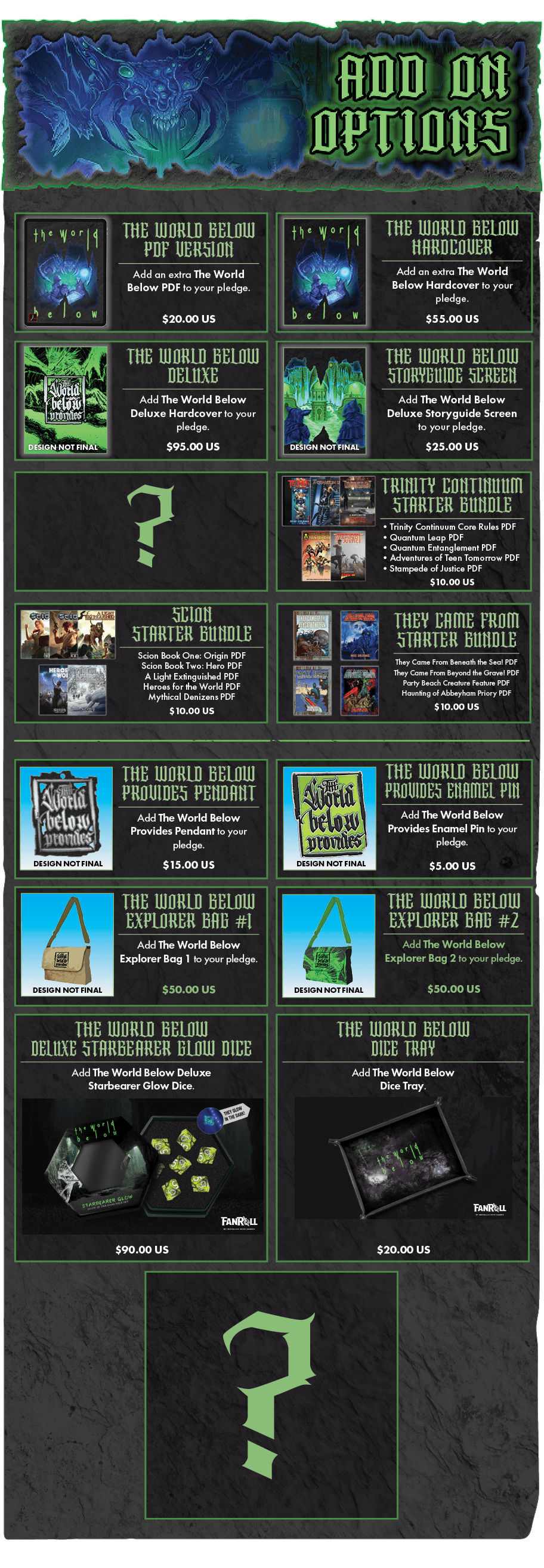 The World Below - BackerKit