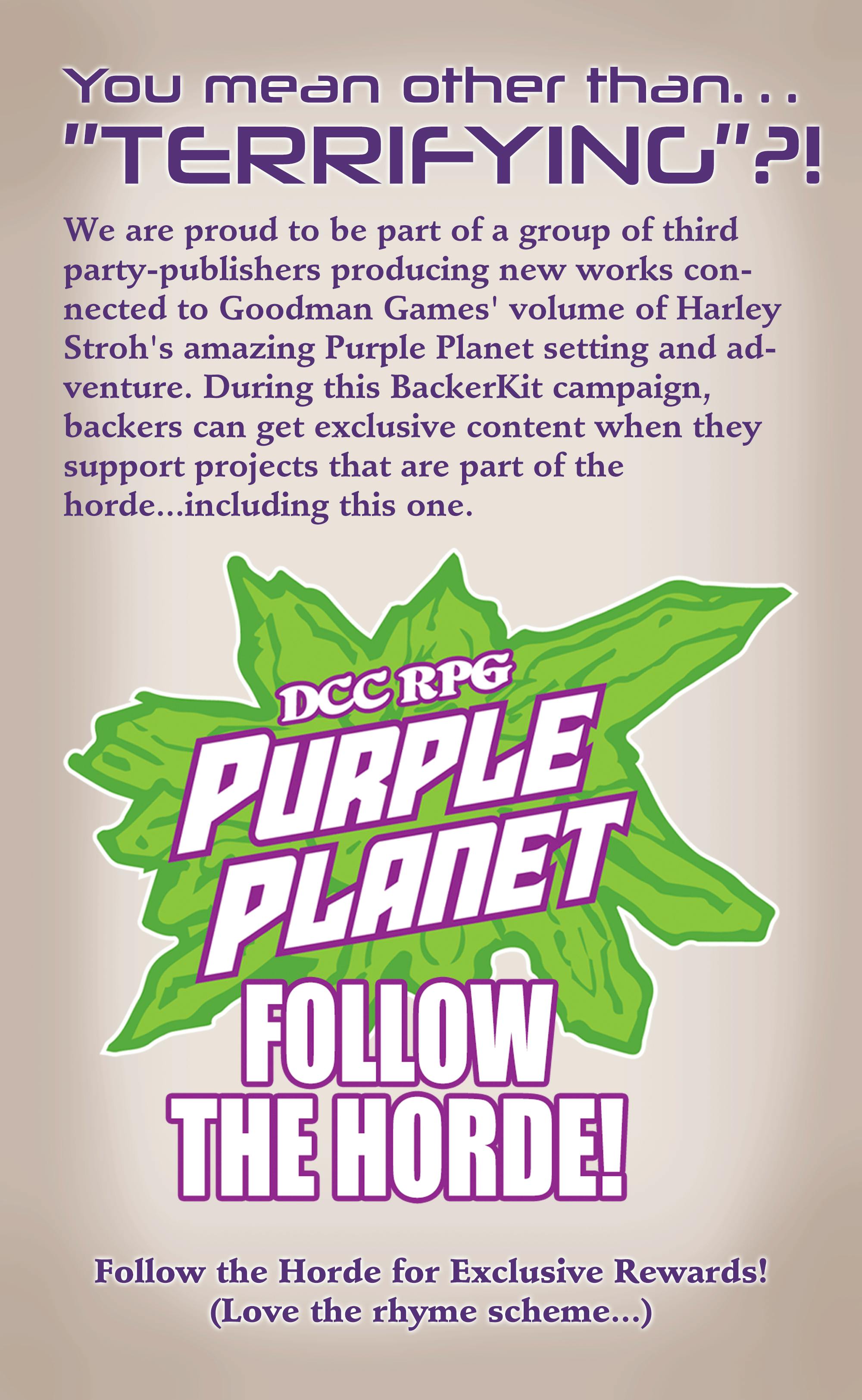 O' Happy Dagger! A 2nd-Level Purple Planet RPG Adventure - BackerKit