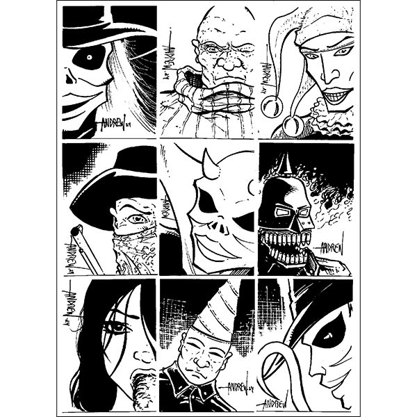 ANDREW MANGUM COMIC ART 9-CARD CHASE SET | Puppet Master 35th ...