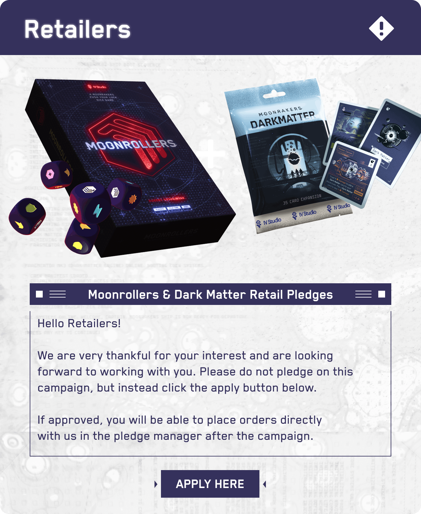 Moonrollers + Darkmatter: A Moonrakers Double Feature - BackerKit