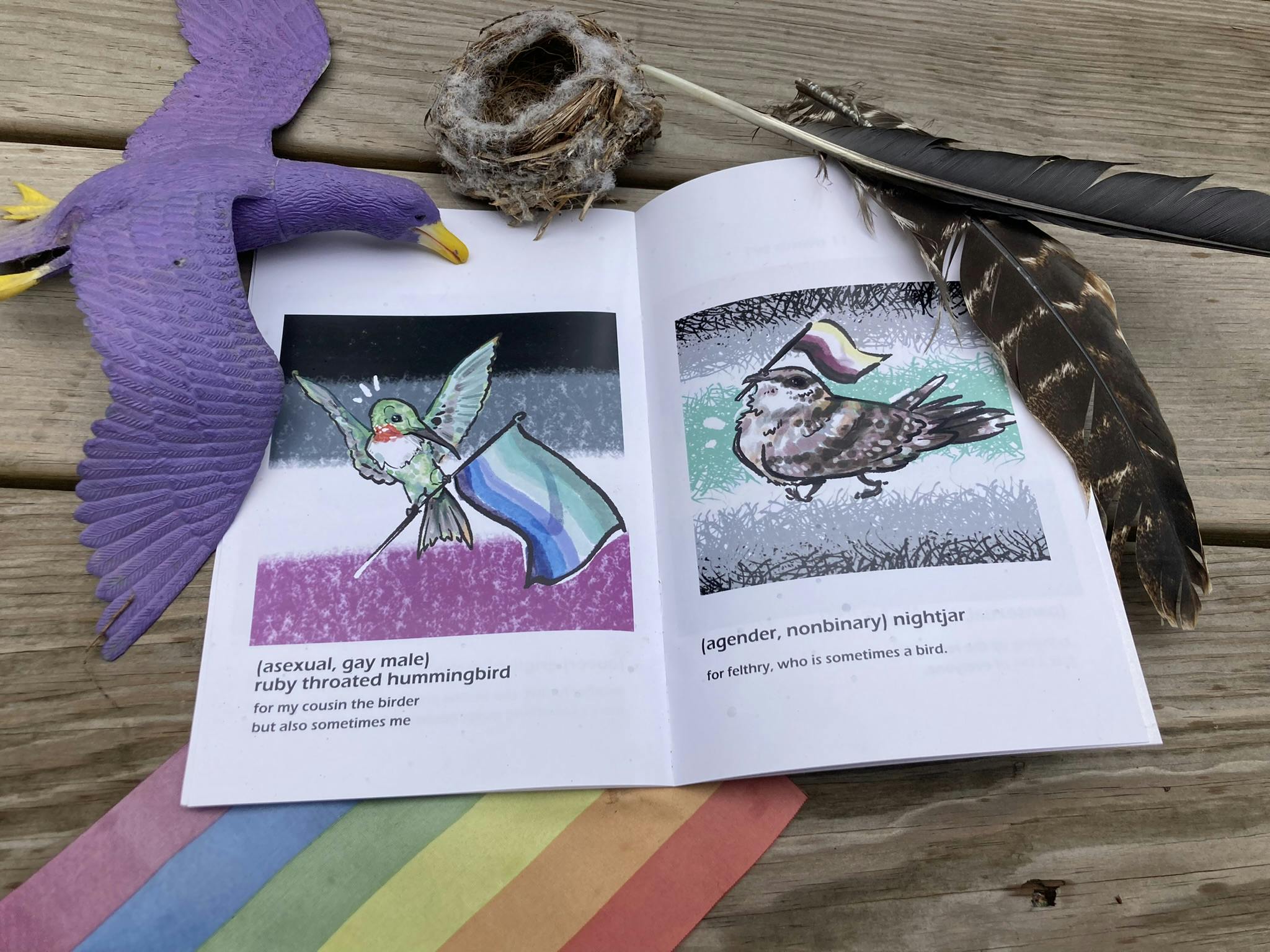 "Queer Birds" full color art print book - BackerKit