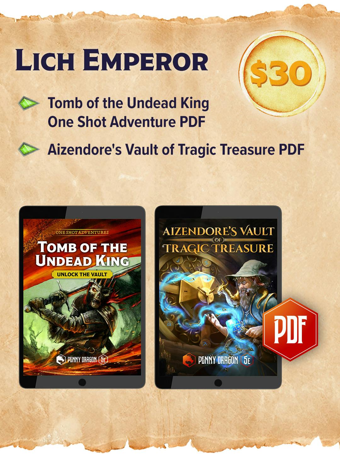 One Dollar One Shot - Tomb of the Undead King - BackerKit