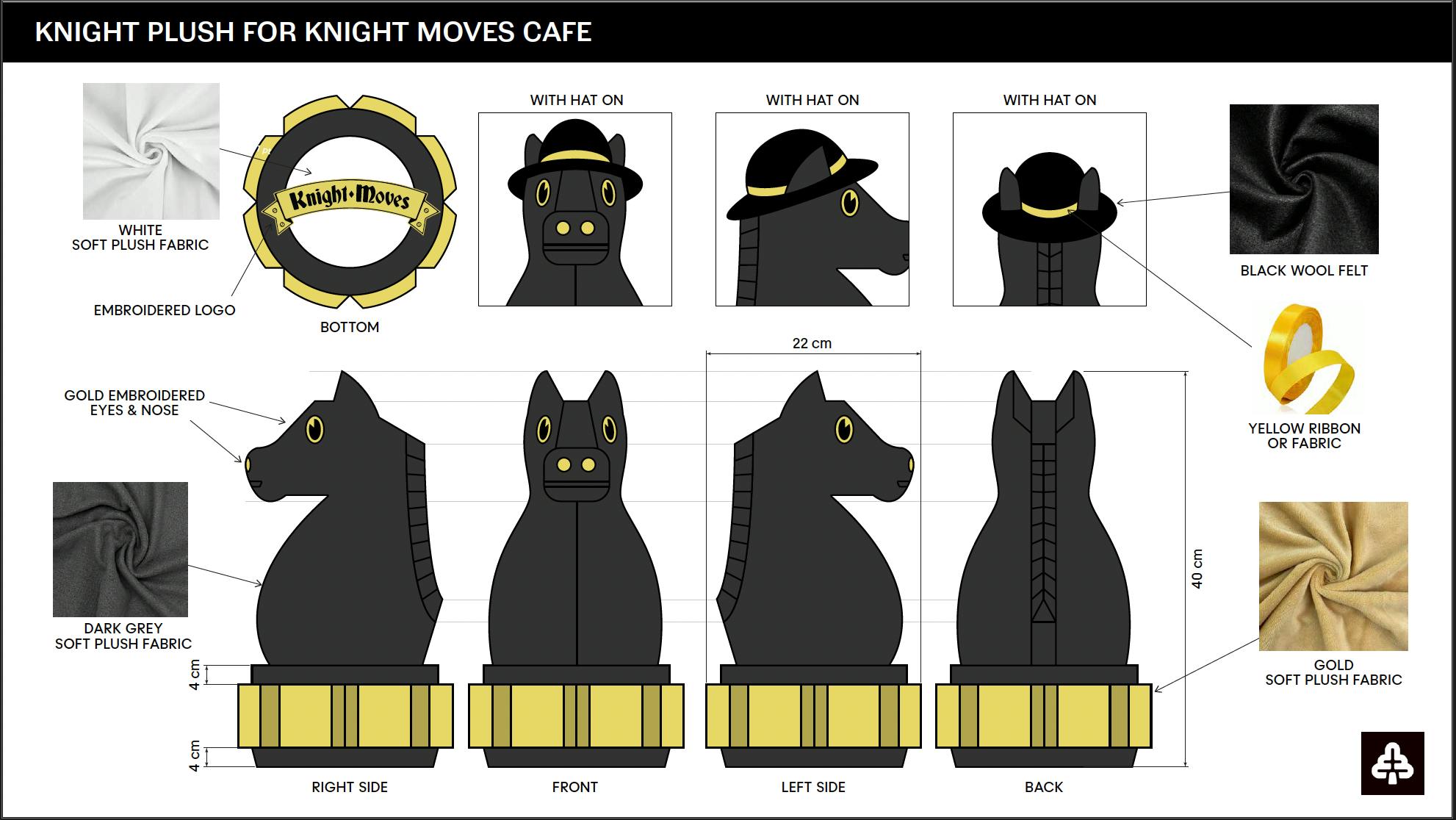 Knight Plushie | Knight Moves Plushie & Pins - BackerKit