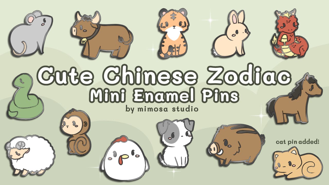 Cute Chinese Zodiac Mini Pins Project Update: A Little Over 24 Hours ...