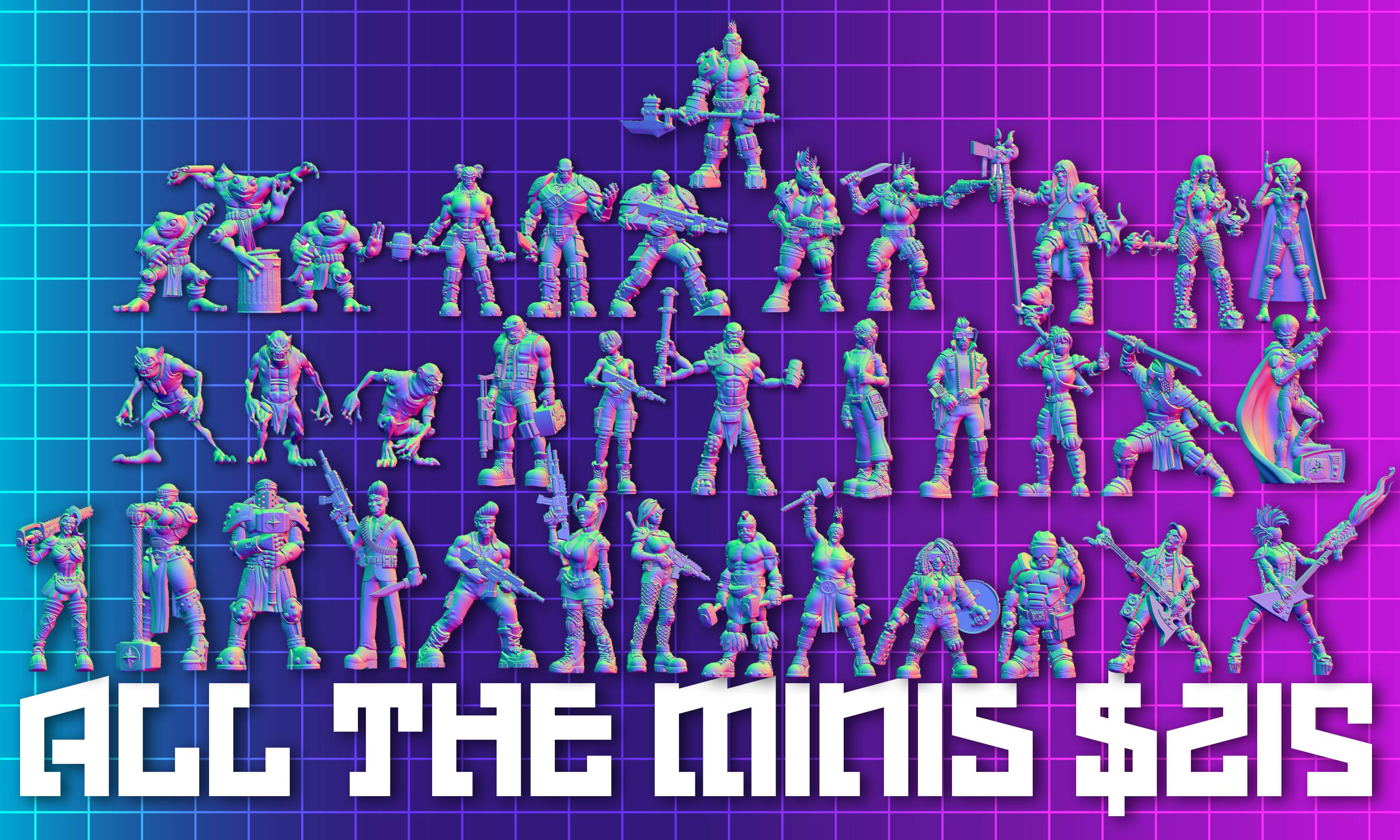 Neon Lords of the Toxic Wasteland Miniatures - BackerKit