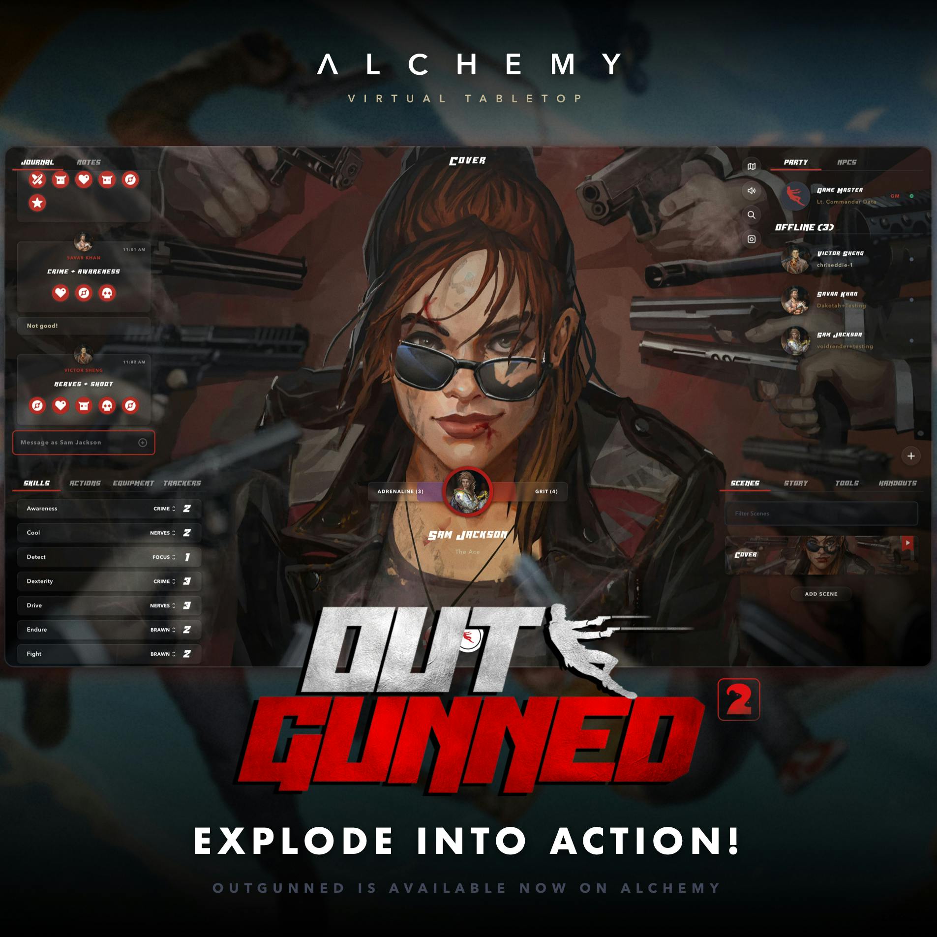 Outgunned Adventure Project Update: Free League, Alchemy, and Fulfillment Update! - BackerKit