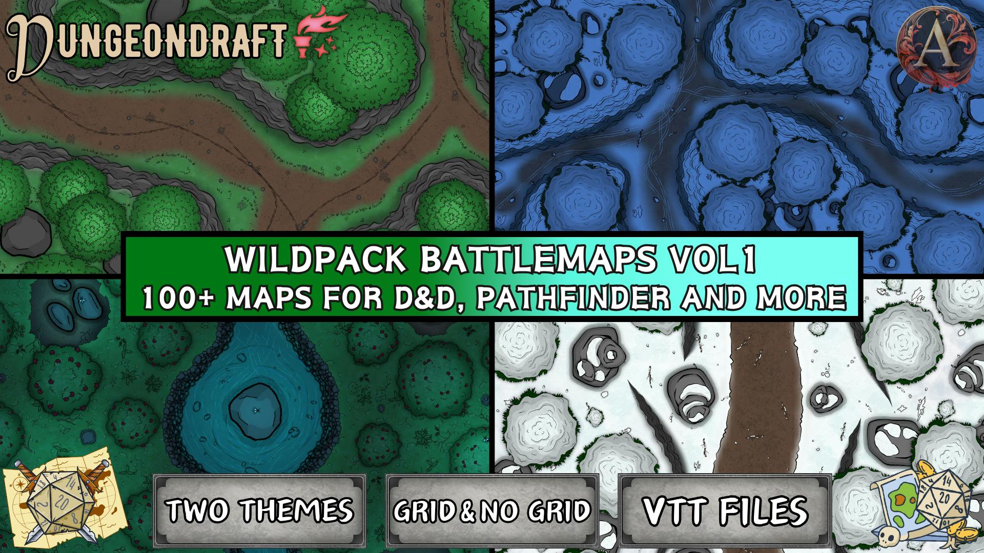 WildPack Vol 1: 100+ Maps for D&D, Pathfinder, and More - BackerKit