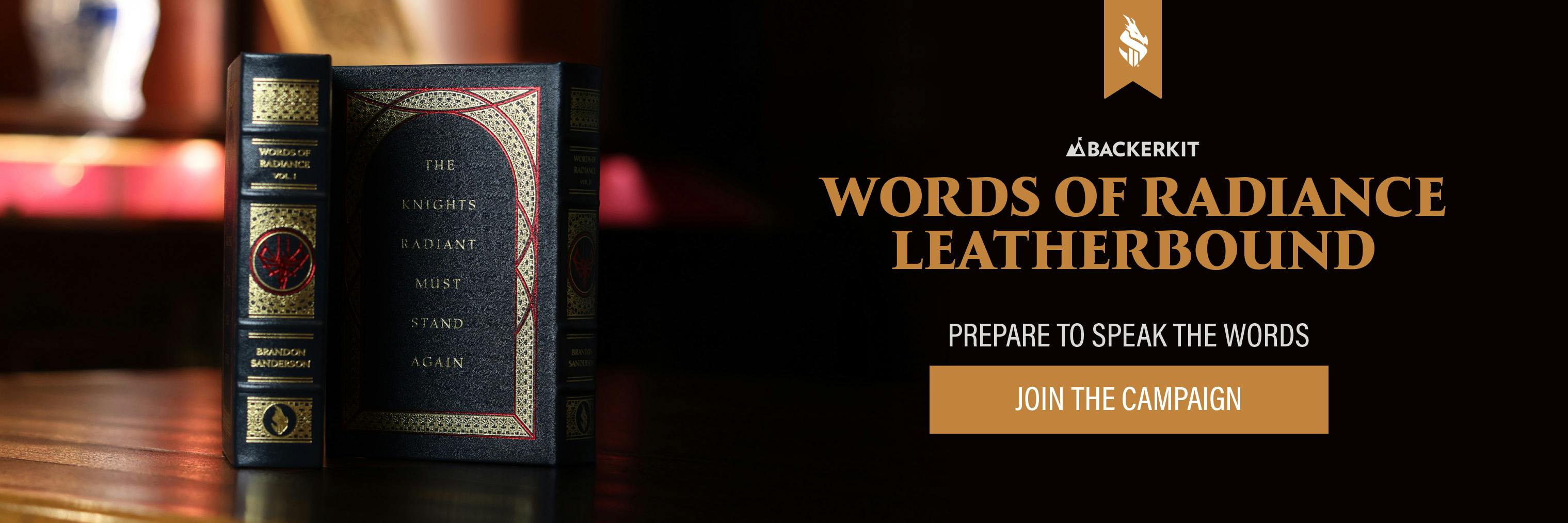 Launch Party | Words of Radiance Leatherbound by Brandon Sanderson ...