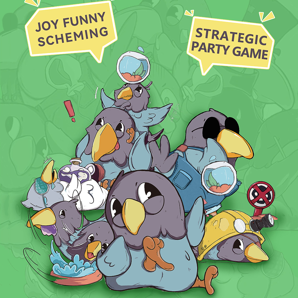 Get Ready for Crow Drinks Water - A strategy party card game