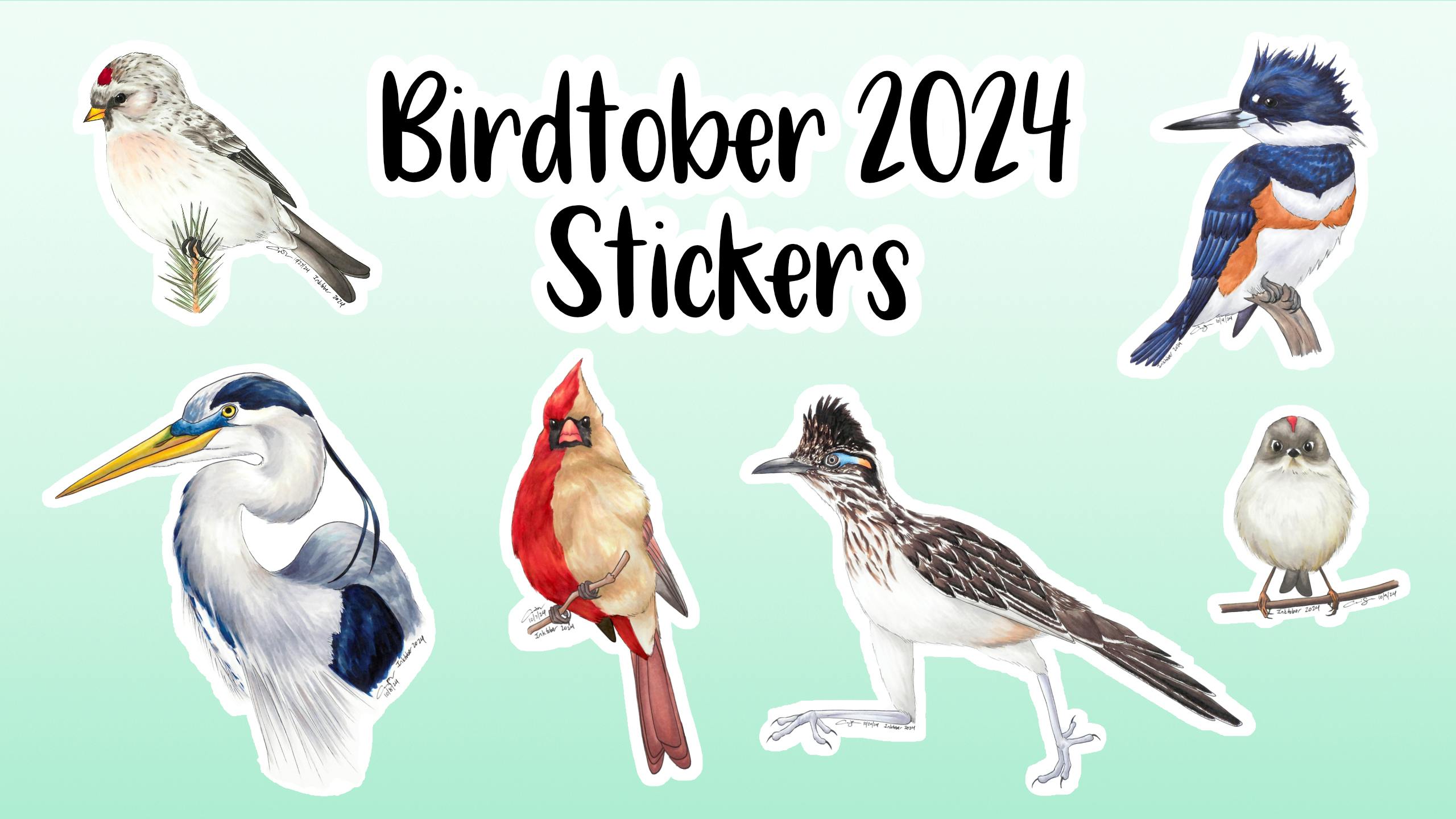 Birdtober Stickers Project Update: 14th sticker design unlocked, vote ...