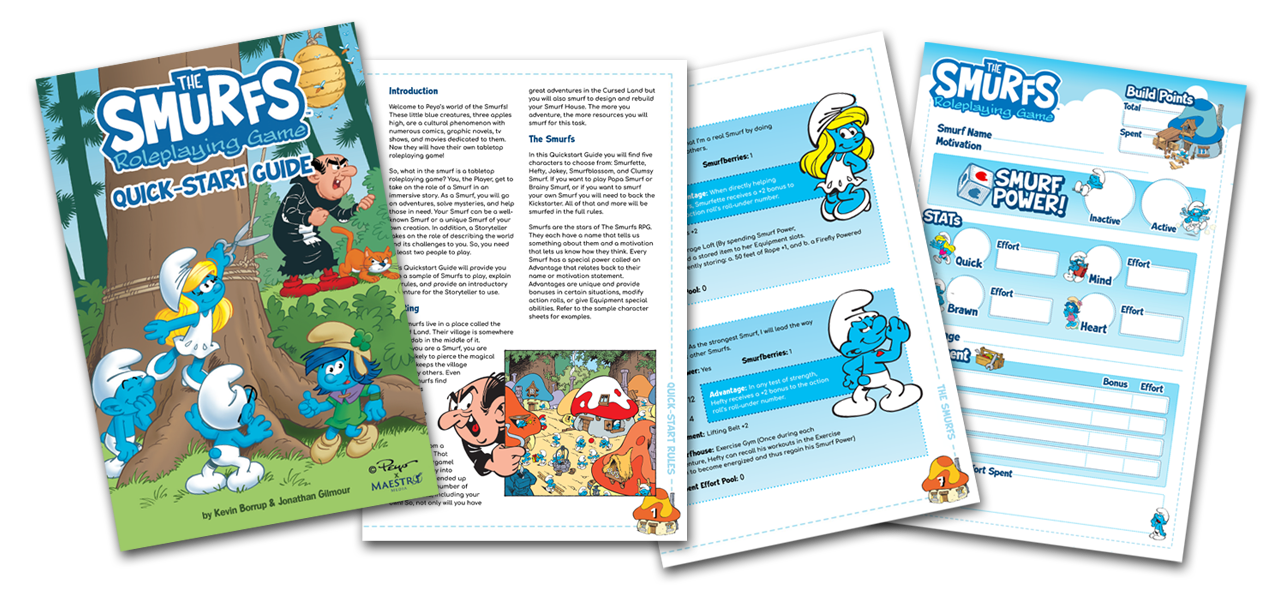 Get Your FREE Smurfs RPG Quick Start Guide!