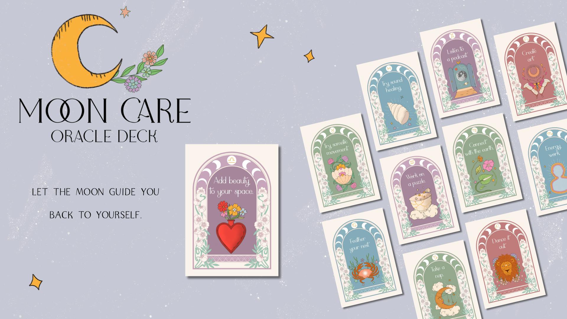 Moon Care Oracle Deck - A deck of lunar self-care Project Update: A ...