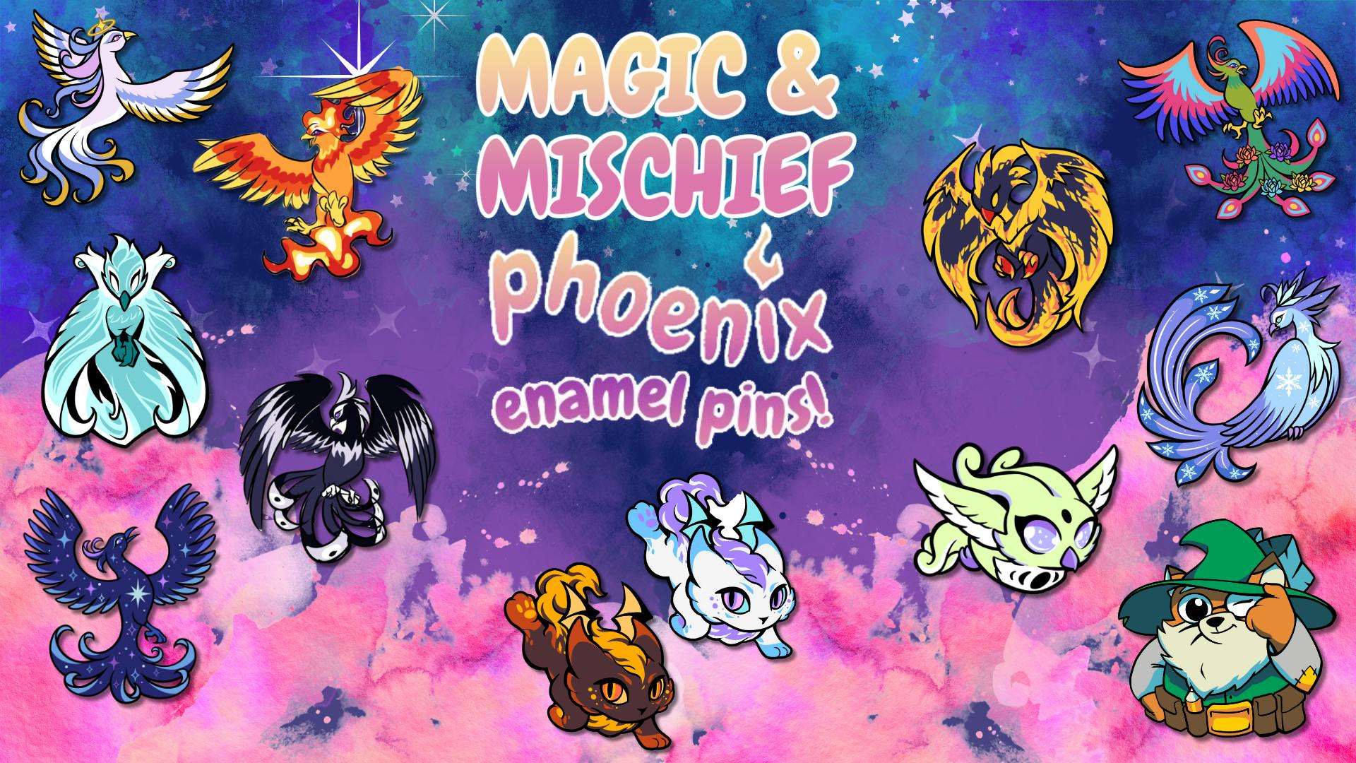 Magic and Mischief - Epic Phoenix Enamel Pins Project Update: Project Update: Thank you! 🥇 ...