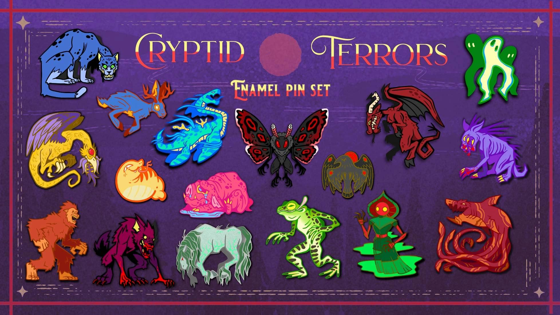 Cryptid Terrors | A enamel pin series - BackerKit