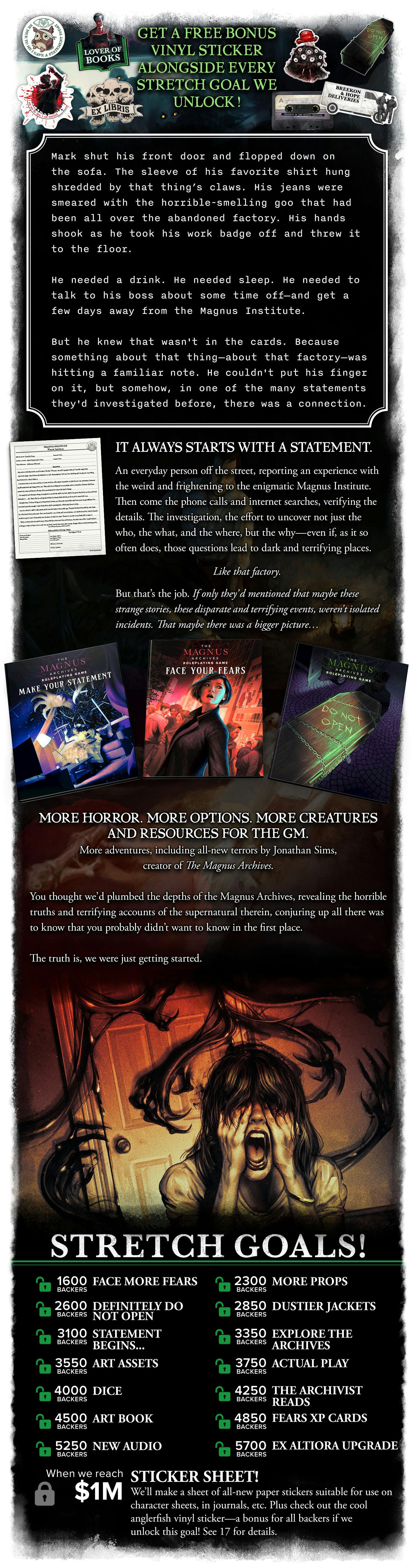 The Magnus Archives RPG: Tangled in the Web - BackerKit