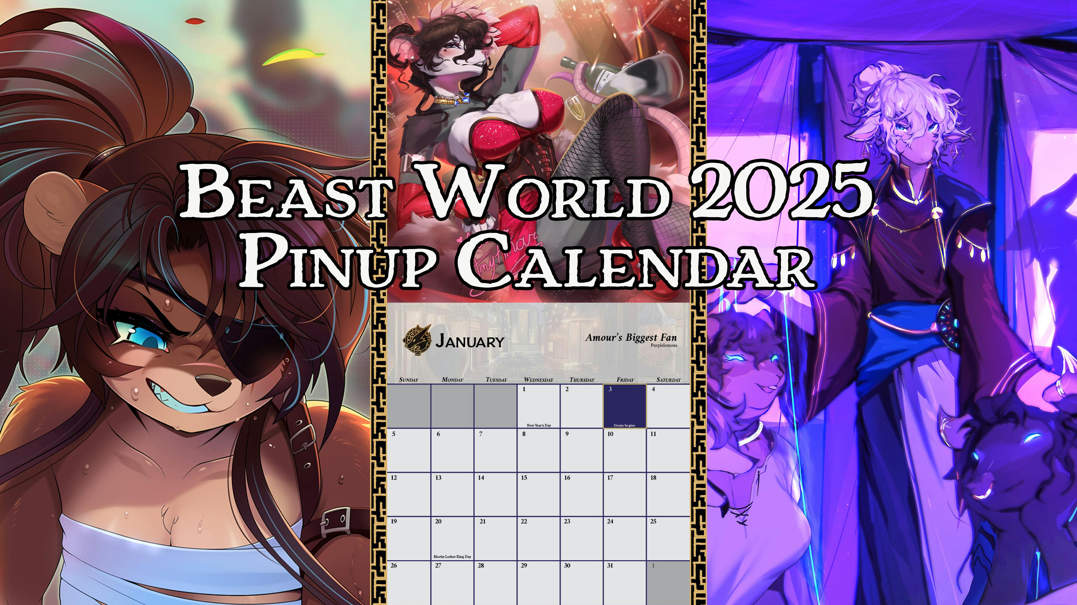 Beast World 2025 Pinup Calendar - BackerKit