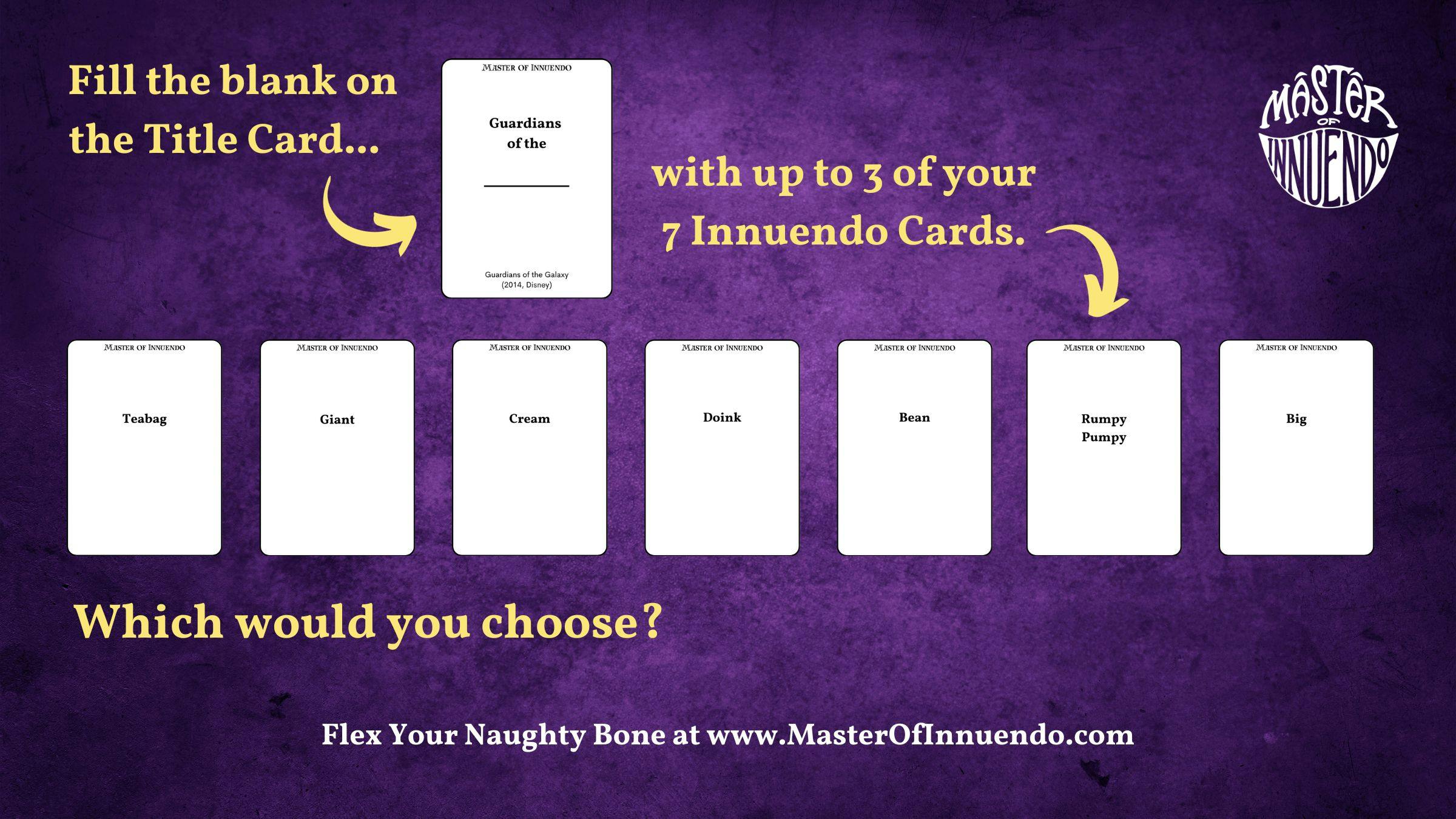 Master of Innuendo - A Game For Your Saucy Side - BackerKit