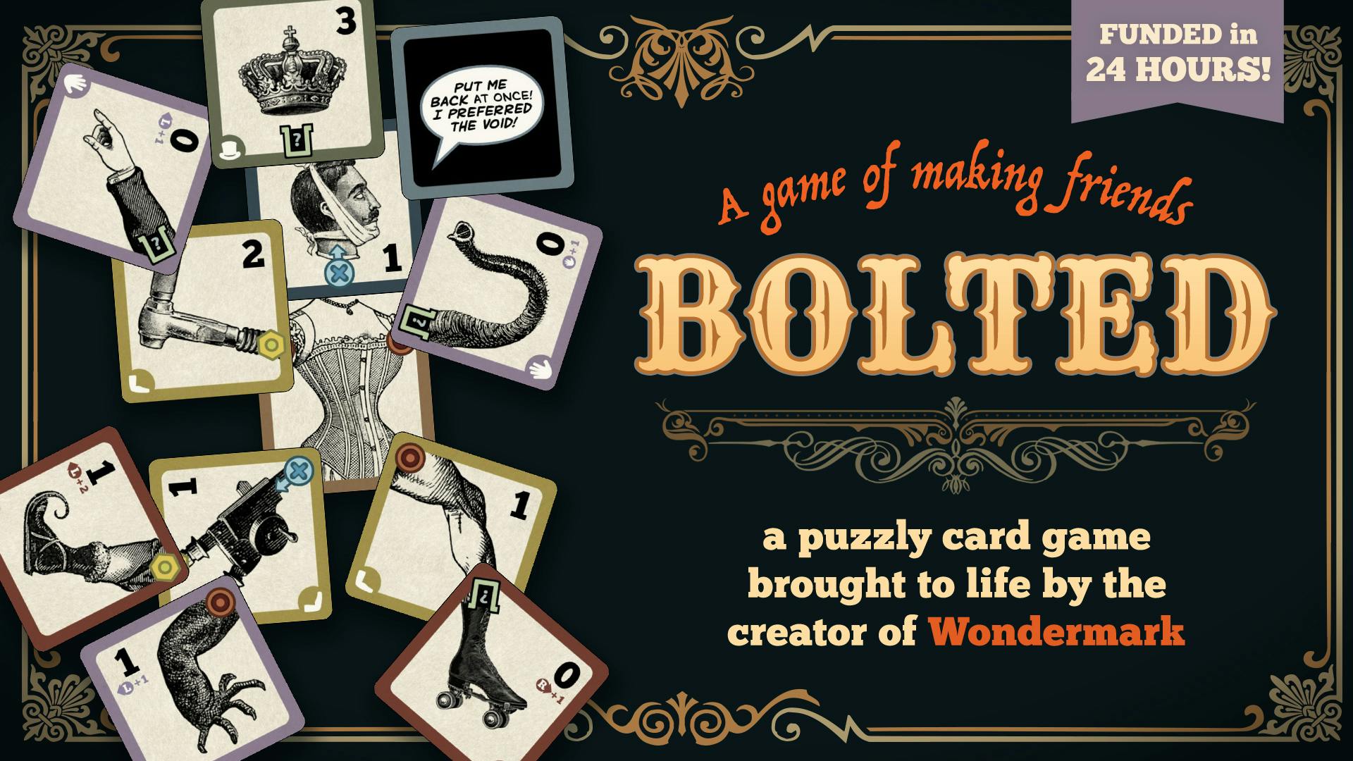 BOLTED: A Game of Making Friends...Out of Parts - BackerKit